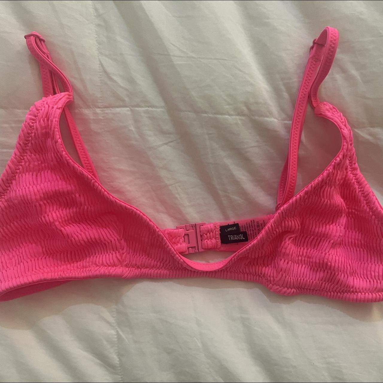 Triangl Womens Pink Bikini And Tankini Tops Depop