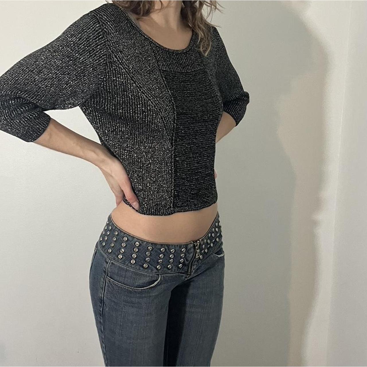 Very cool Vera wang top sparkly - Depop