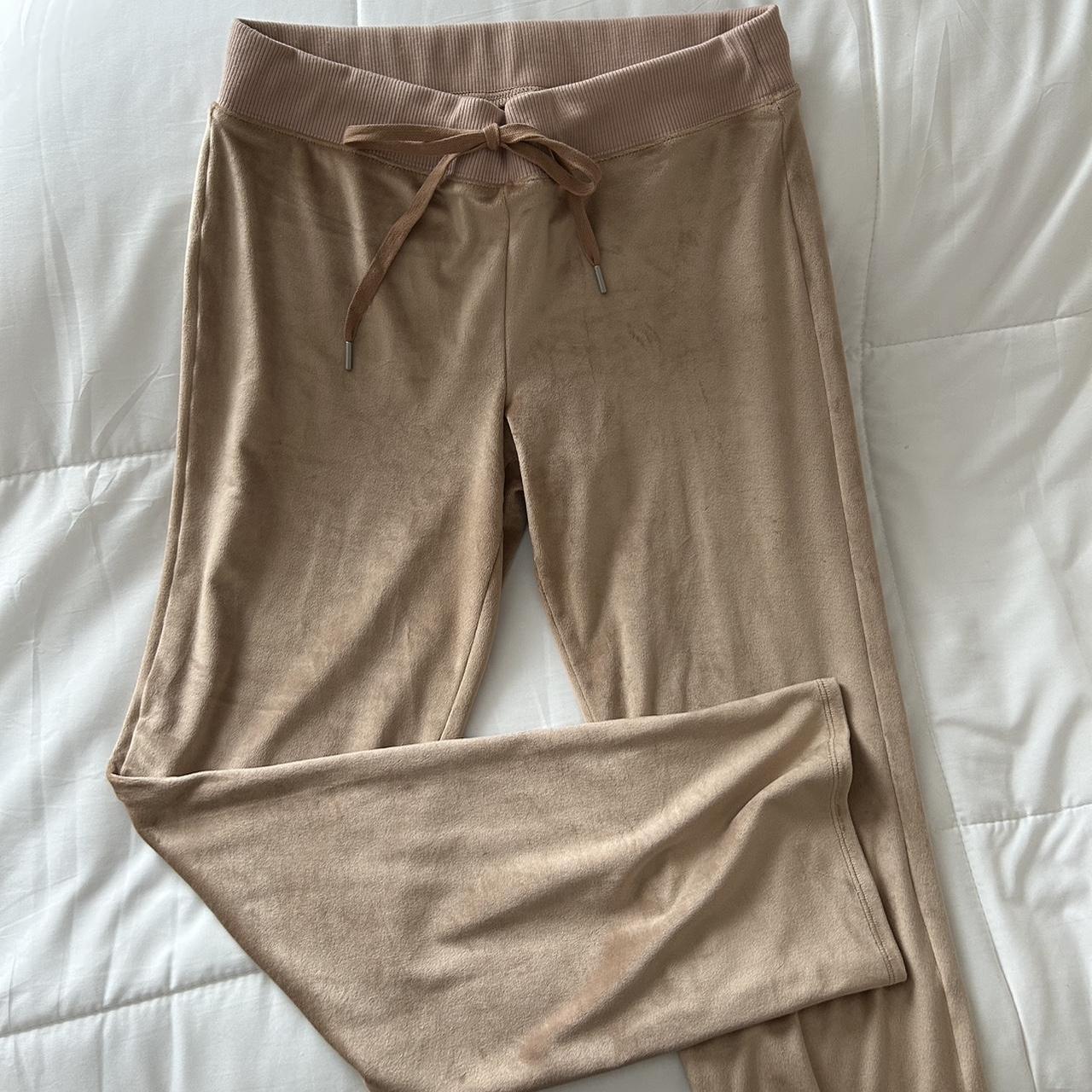 Comfiest camel color Aerie velour pants! Perfect... - Depop