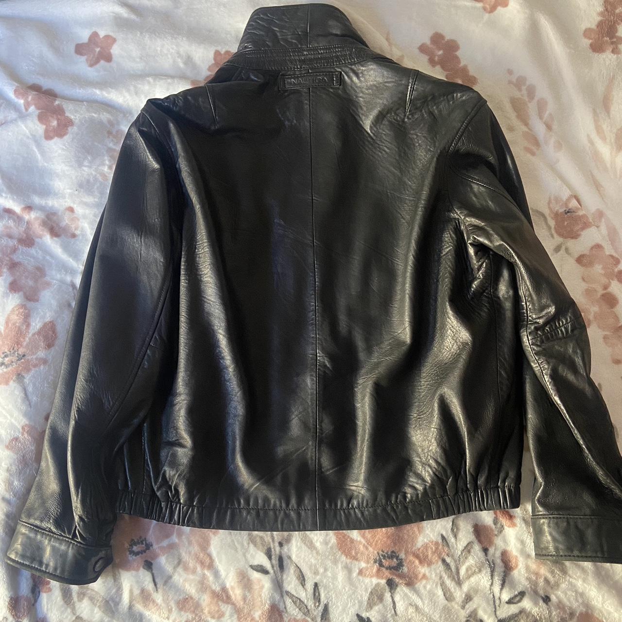 Authentic Nautica leather jacket! A true timeless... - Depop