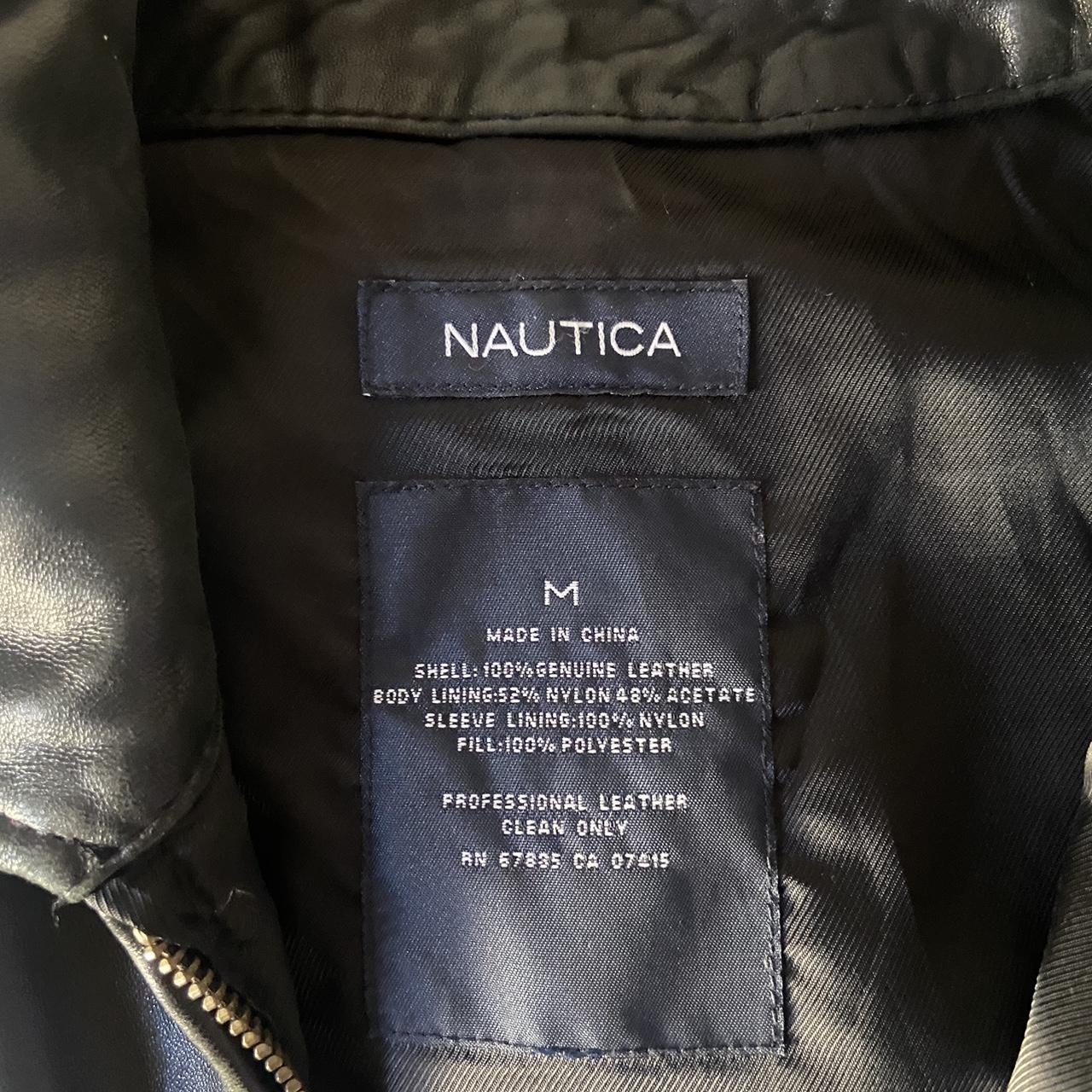 Authentic Nautica leather jacket! A true timeless... - Depop