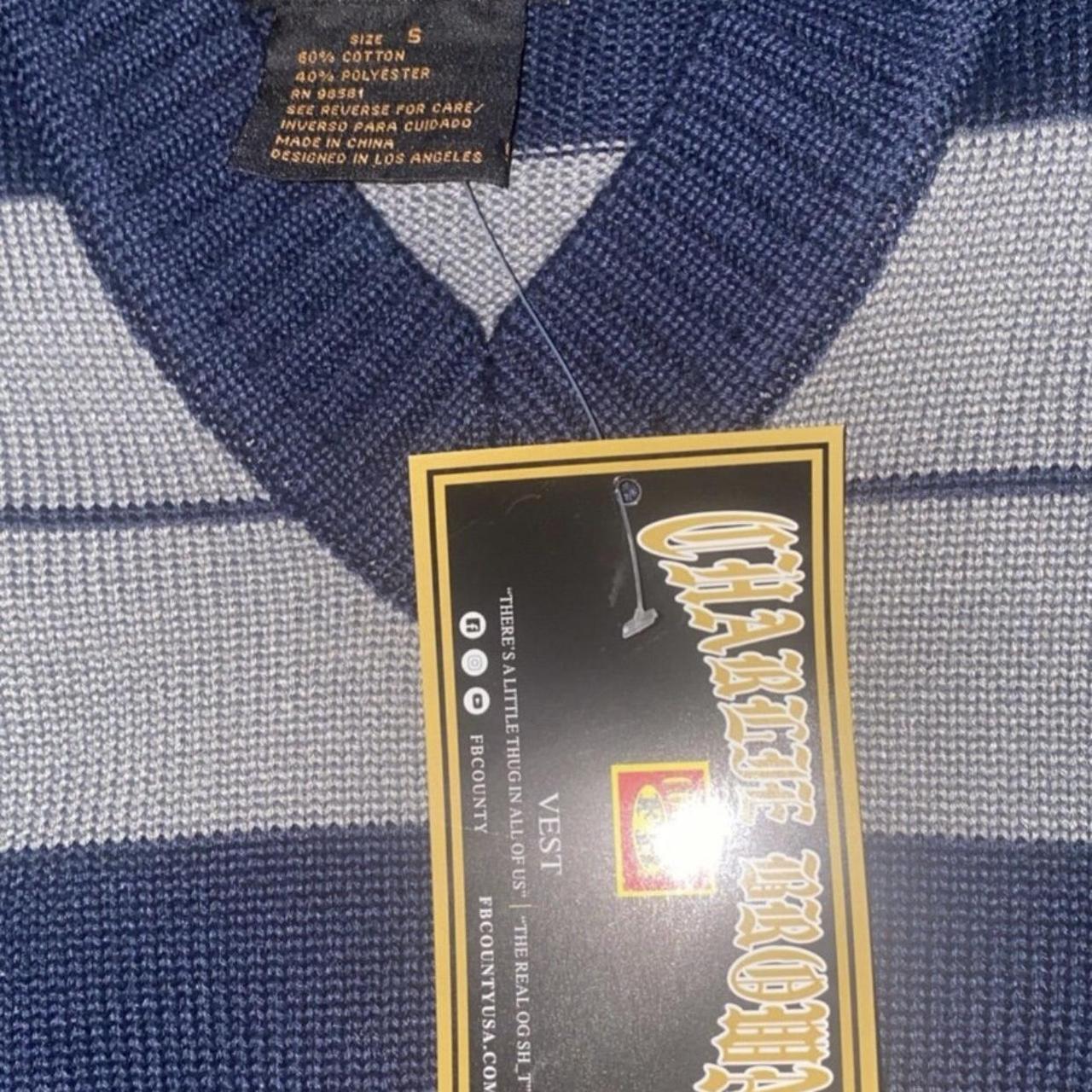 FB county sweater vest Size: S Brand new #stripes... - Depop