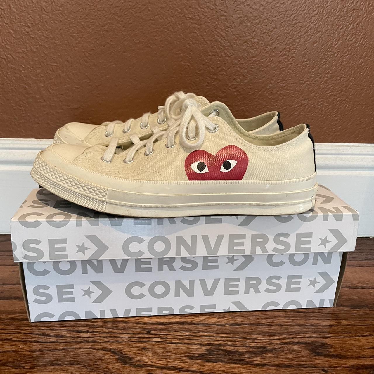 Comme Des Garcons (CDG) x Converse Chuck Taylor®... - Depop