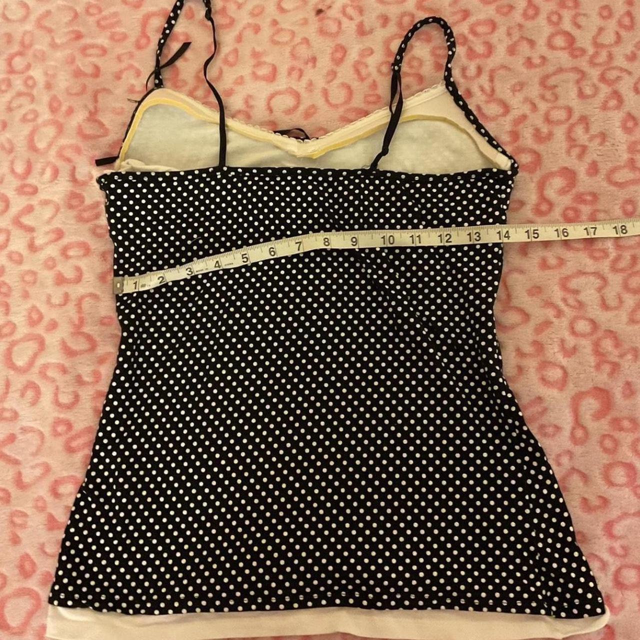 Repop! Super cute black n white polka dot tanktop!... | Depop