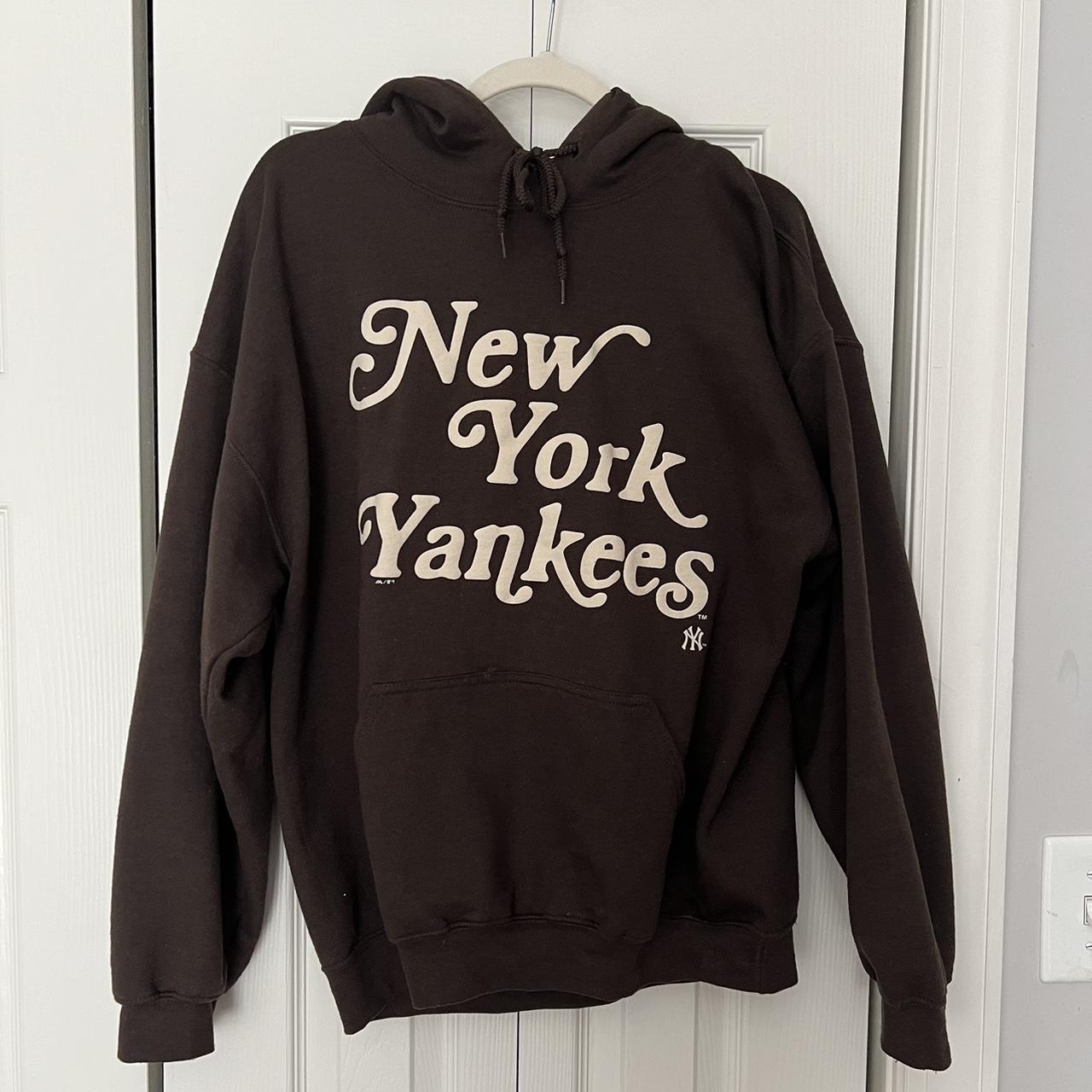 Yankees hoodie puff printing i only accept... - Depop