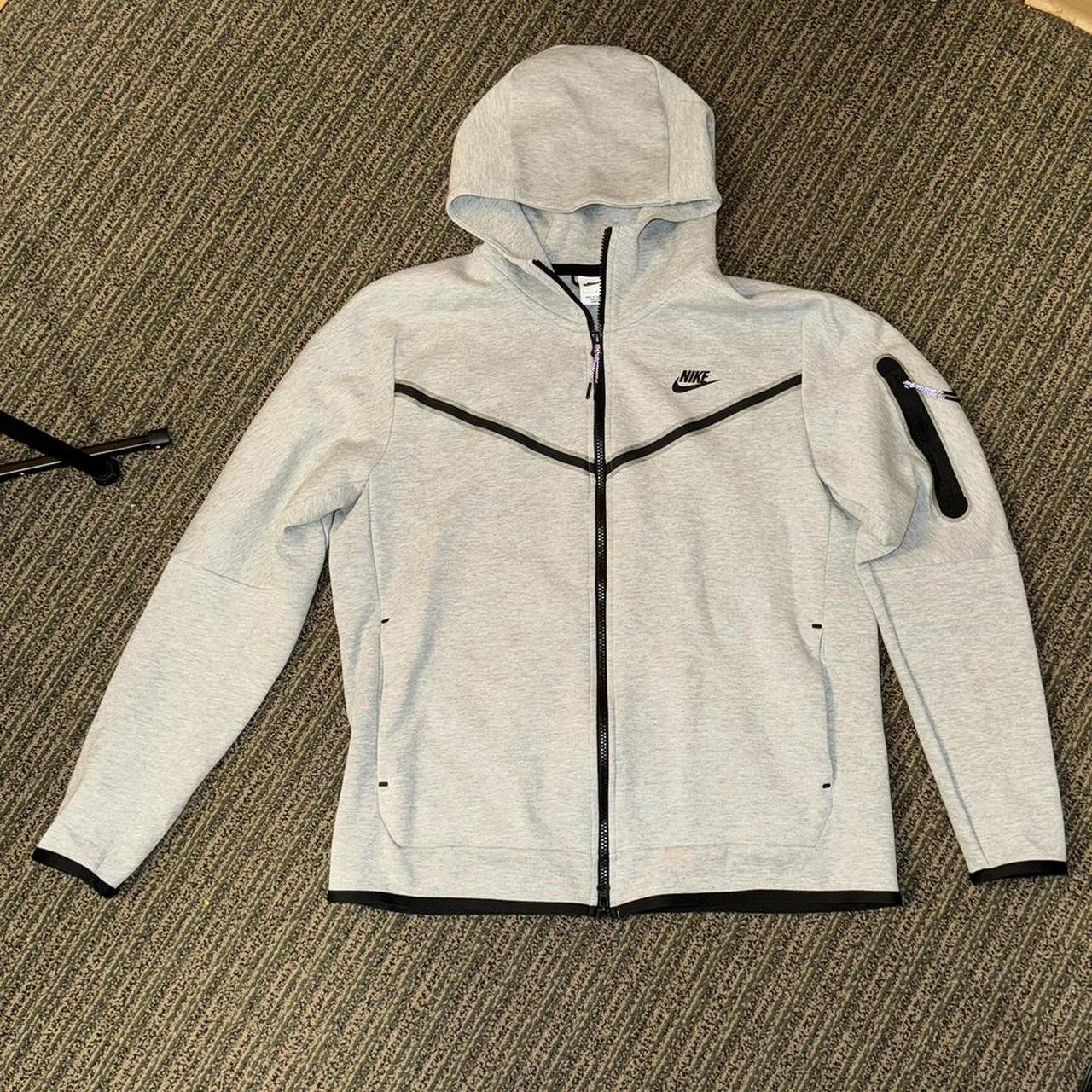 Nike Tech Fleece grey zip-up #niketech #nike #grey... - Depop