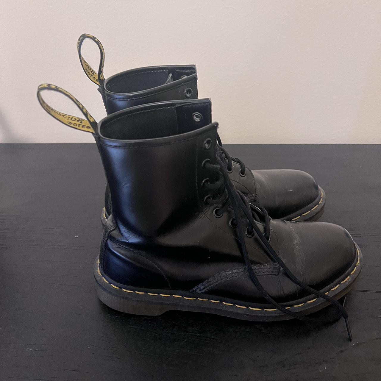 Black Lace Up Dr. Martens Boots - Depop