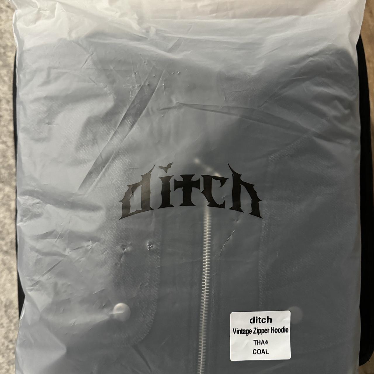 Ditch LA Track Hoodie (Coal) Washed Look Never worn,... - Depop
