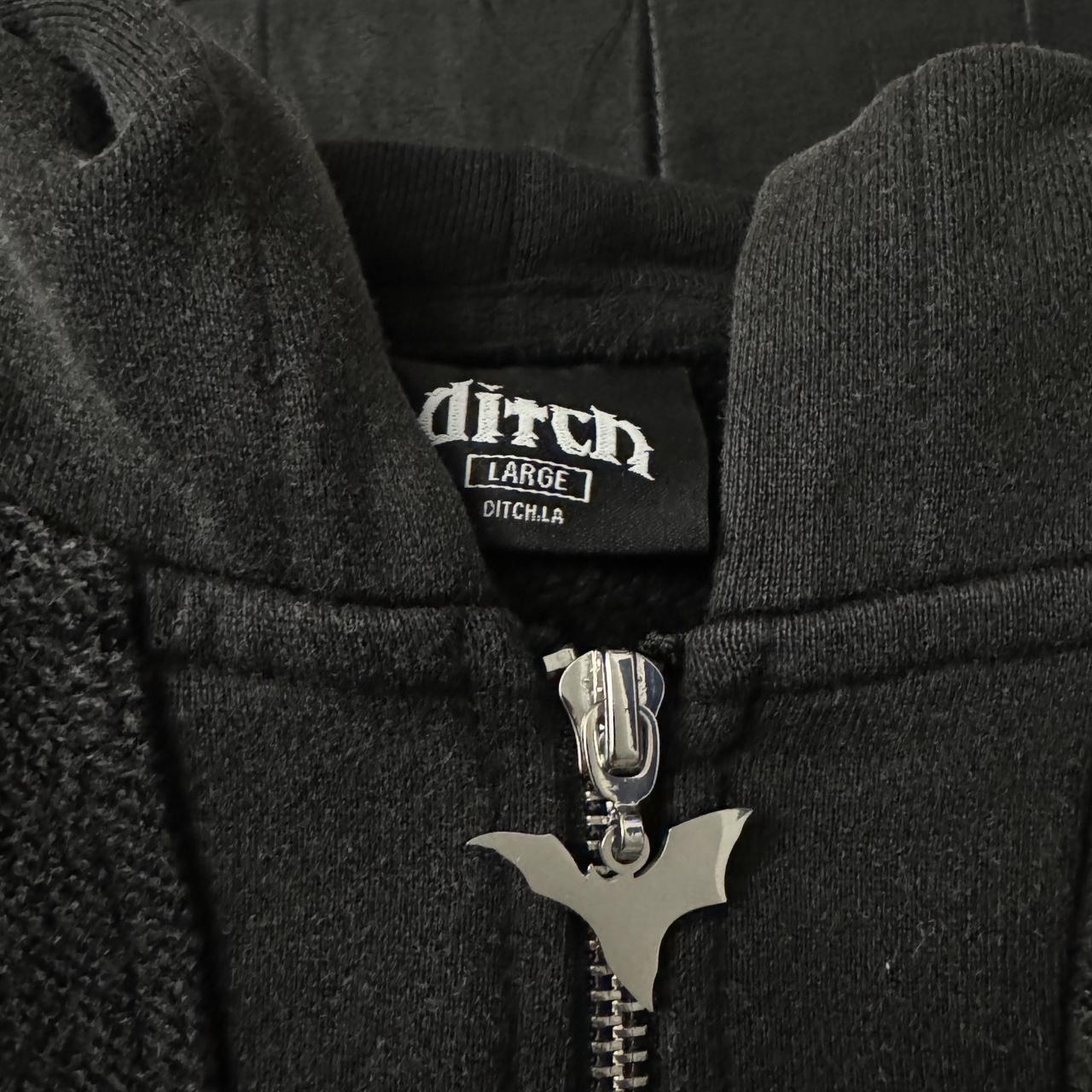 Ditch LA Track Hoodie (Coal) Washed Look Never worn,... - Depop