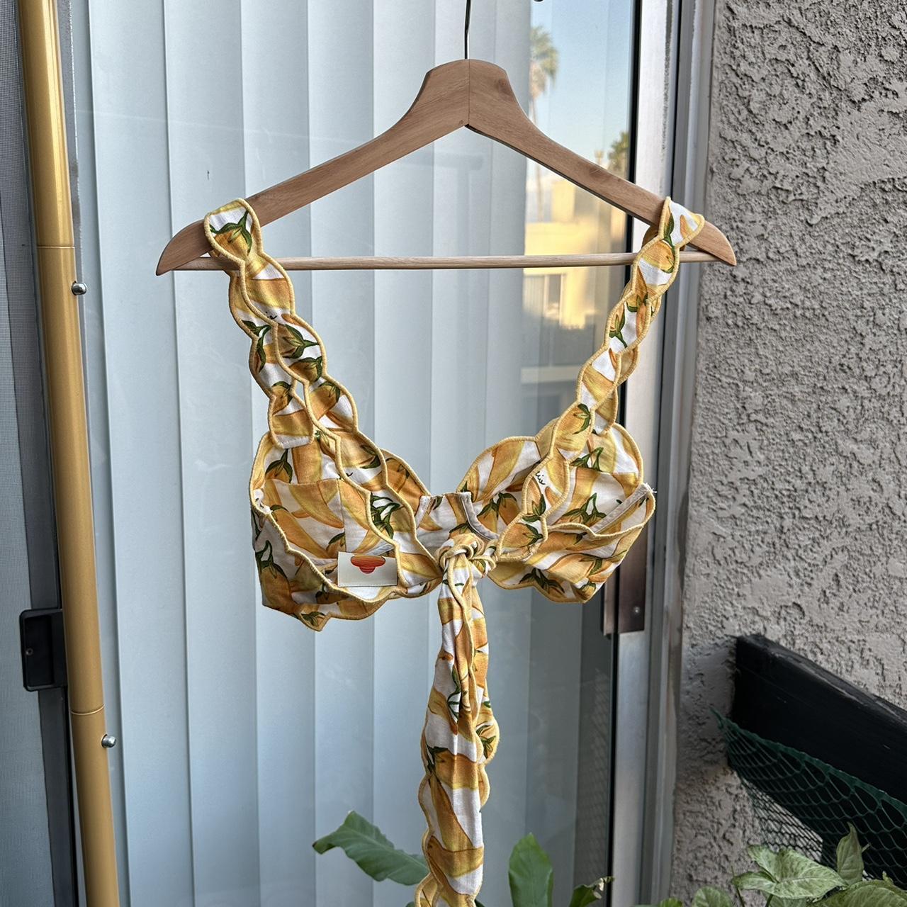 farm rio yellow peppers top cute bustier top, I... - Depop