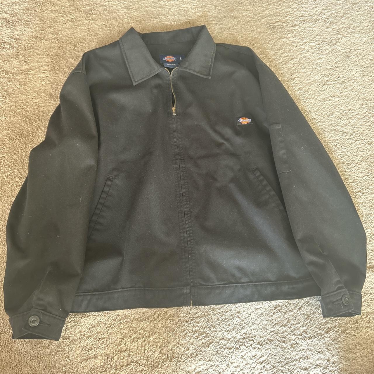 Black Dickies Work Jacket Size L but fits like... - Depop