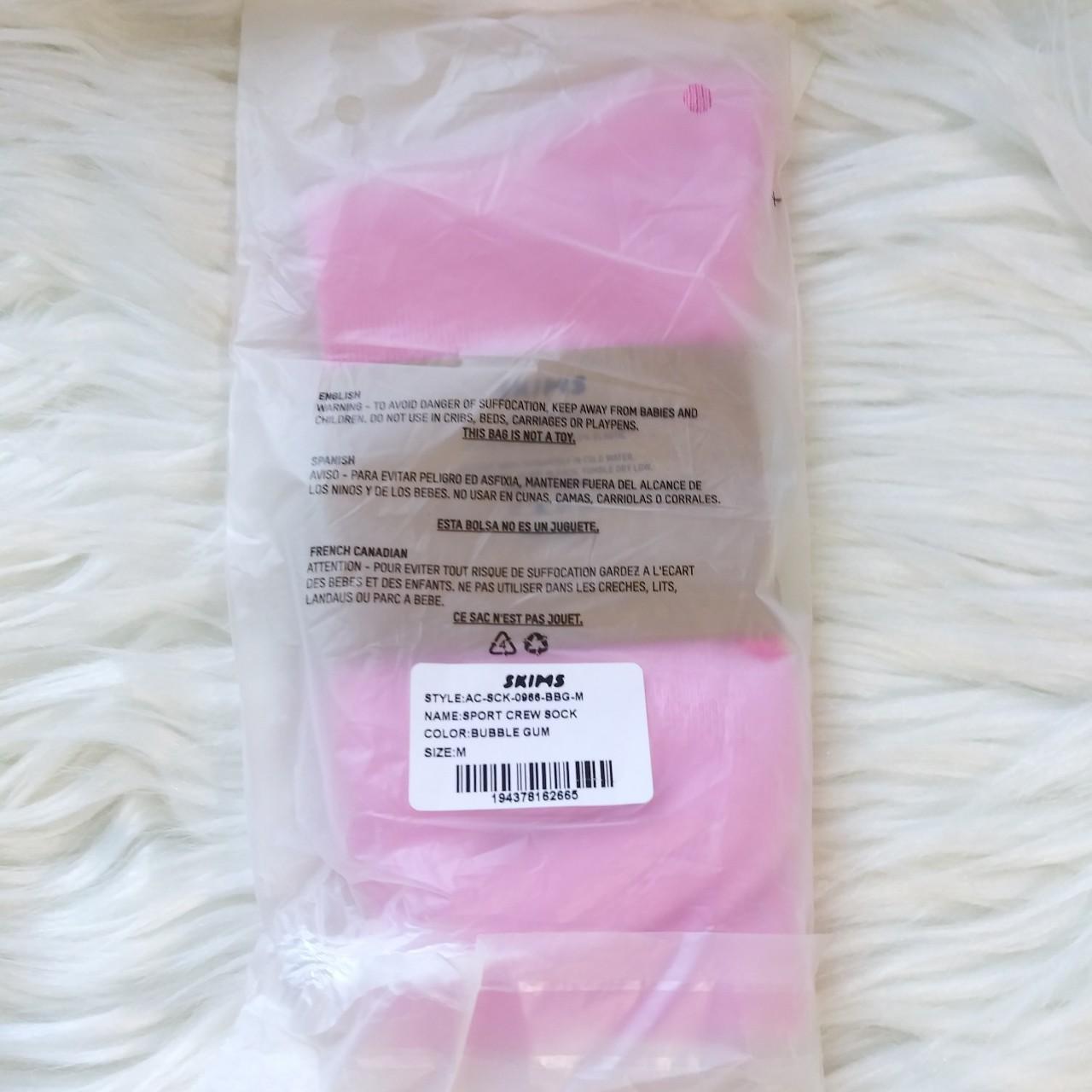 Skims Women's Pink Socks | Depop