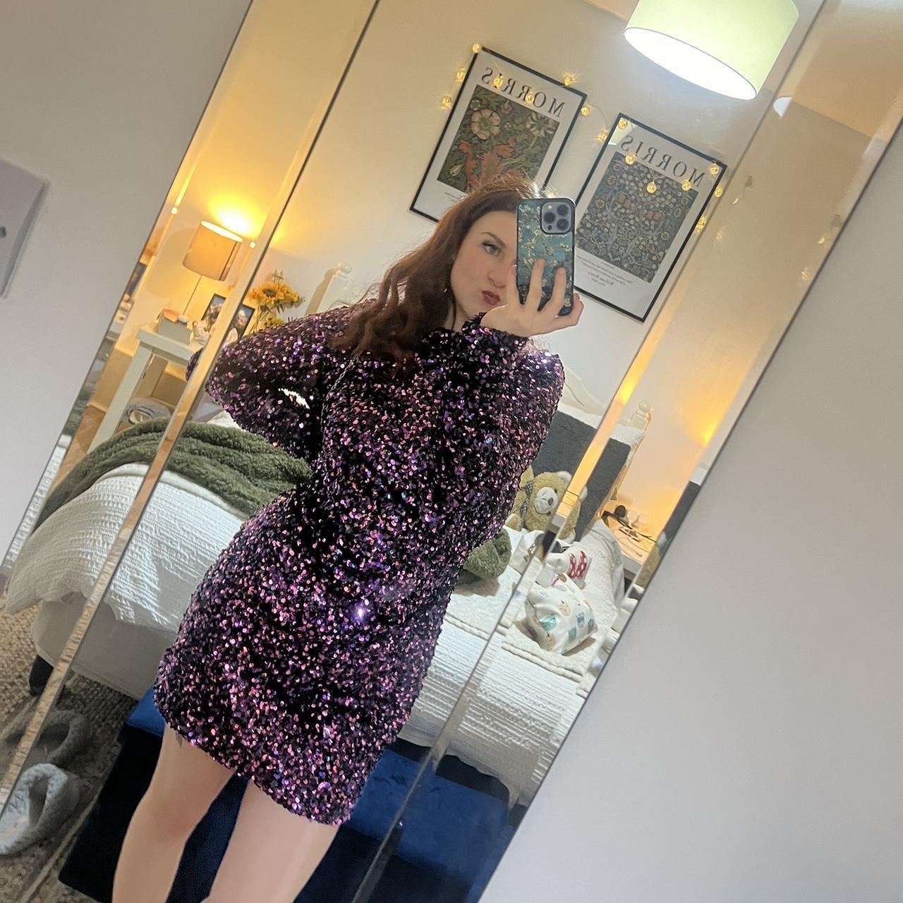 Stunning sparkly Zara dress! #zara #sparkle - Depop