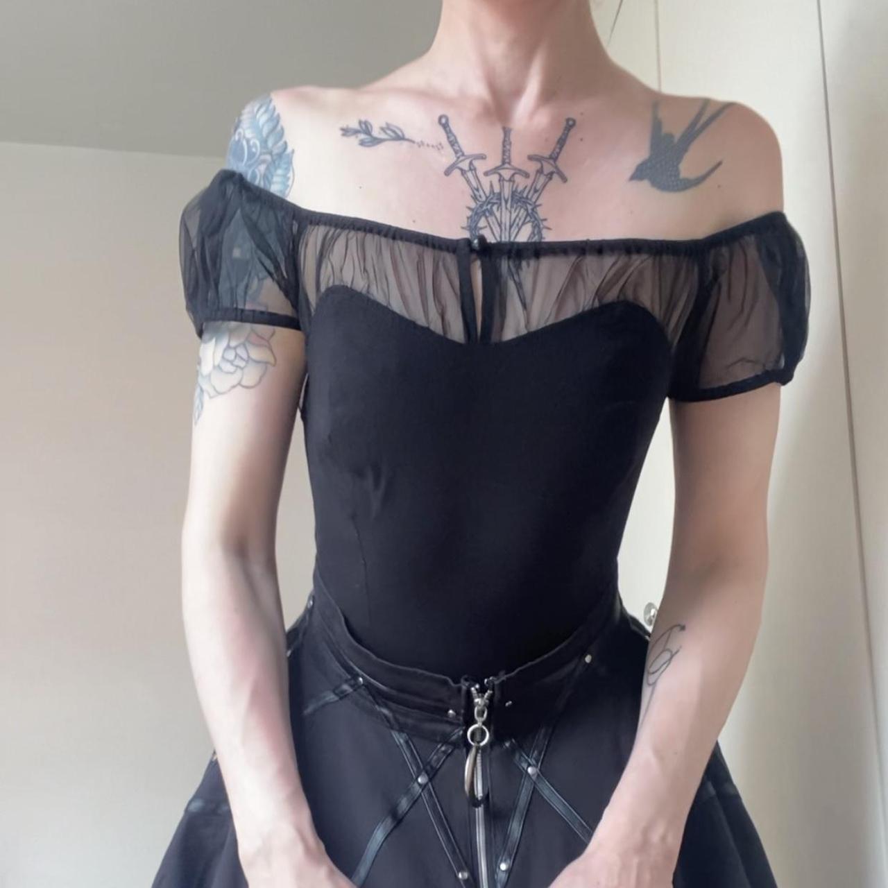 Stunning mesh décolletage too from Collectif in size... - Depop