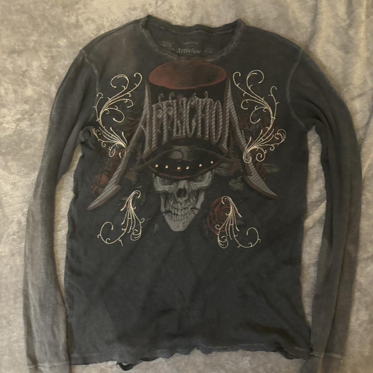 Affliction long sleeve top Tagged size... - Depop