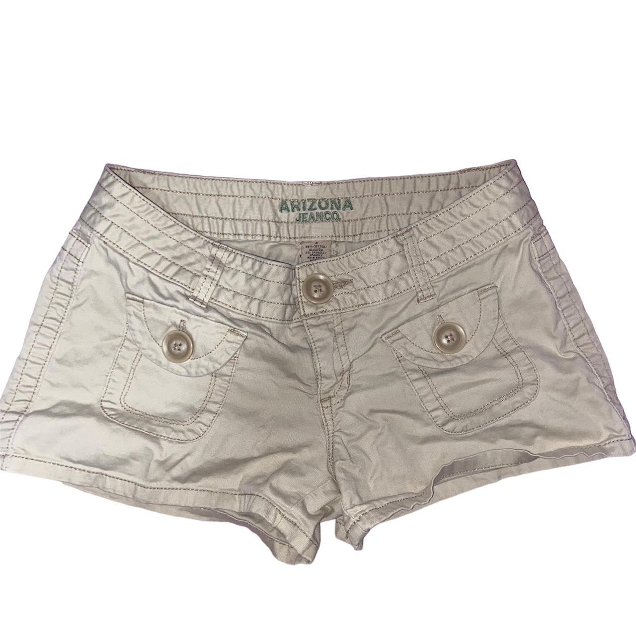 Women's Khaki and Cream Shorts | Depop