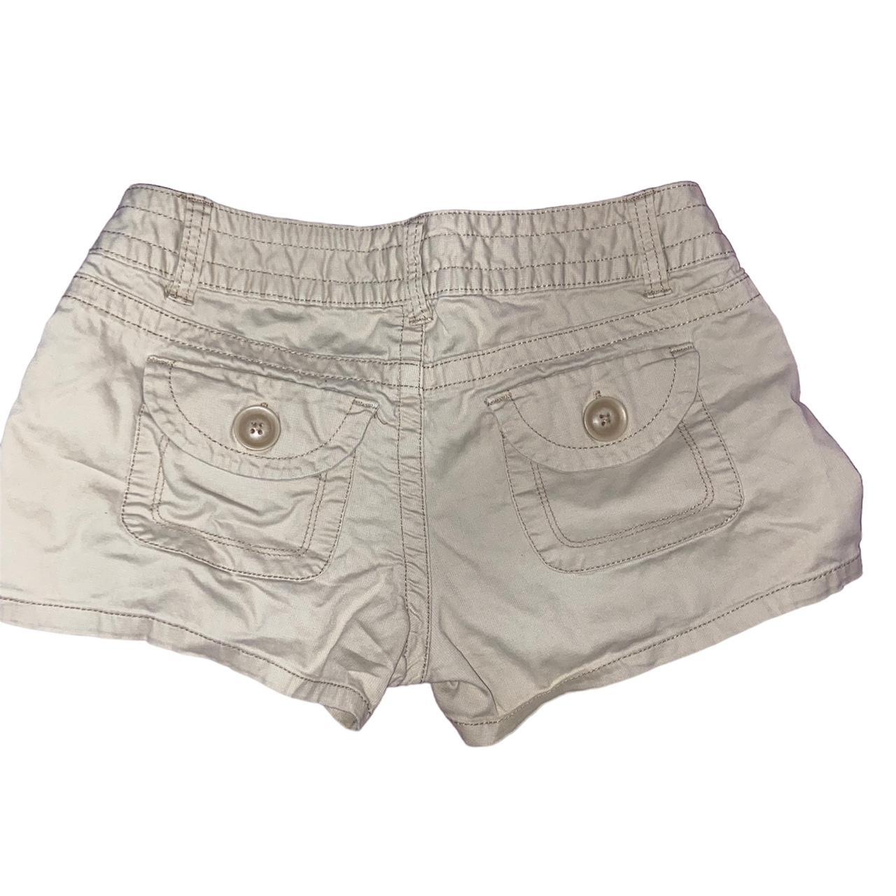 Women's Khaki and Cream Shorts | Depop