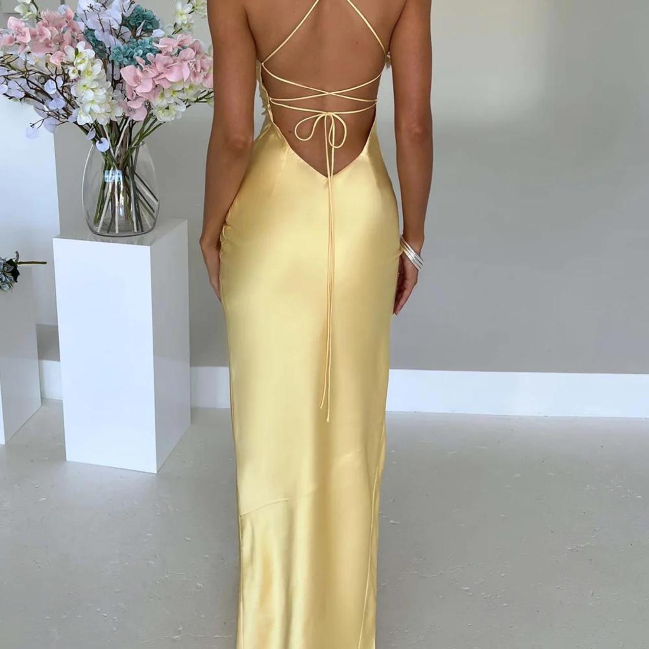 Baby boo lemon misha maxi dress Brand new still... - Depop