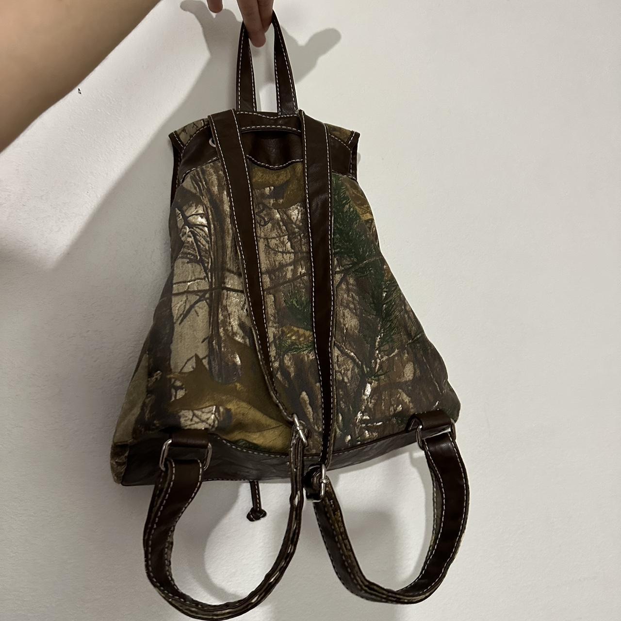 Super cute studded camo back pack with chunky... - Depop