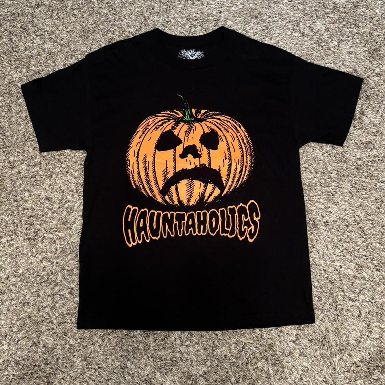 HauntaHolics Haunted Mound Pumpkin Shirt 🎃Never... - Depop