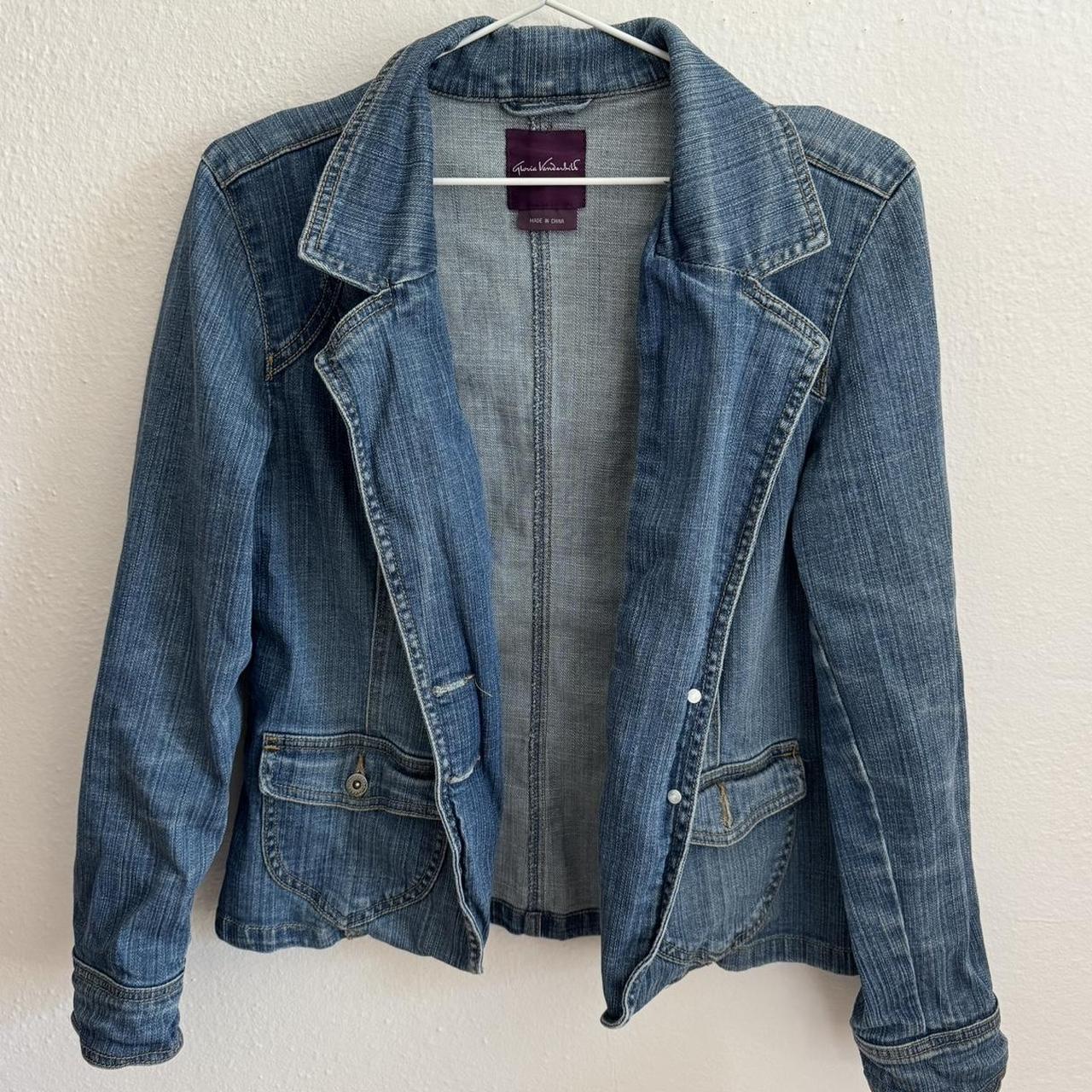 vintage vanderbilt jean jacket! would fit a small or... - Depop