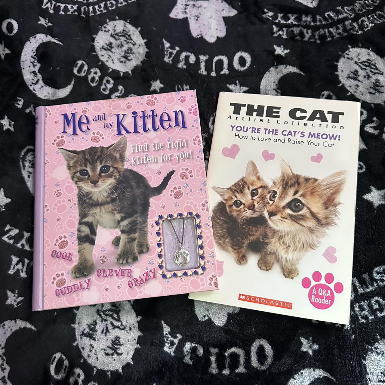 Books about cats. Pink books is about what to do to... - Depop
