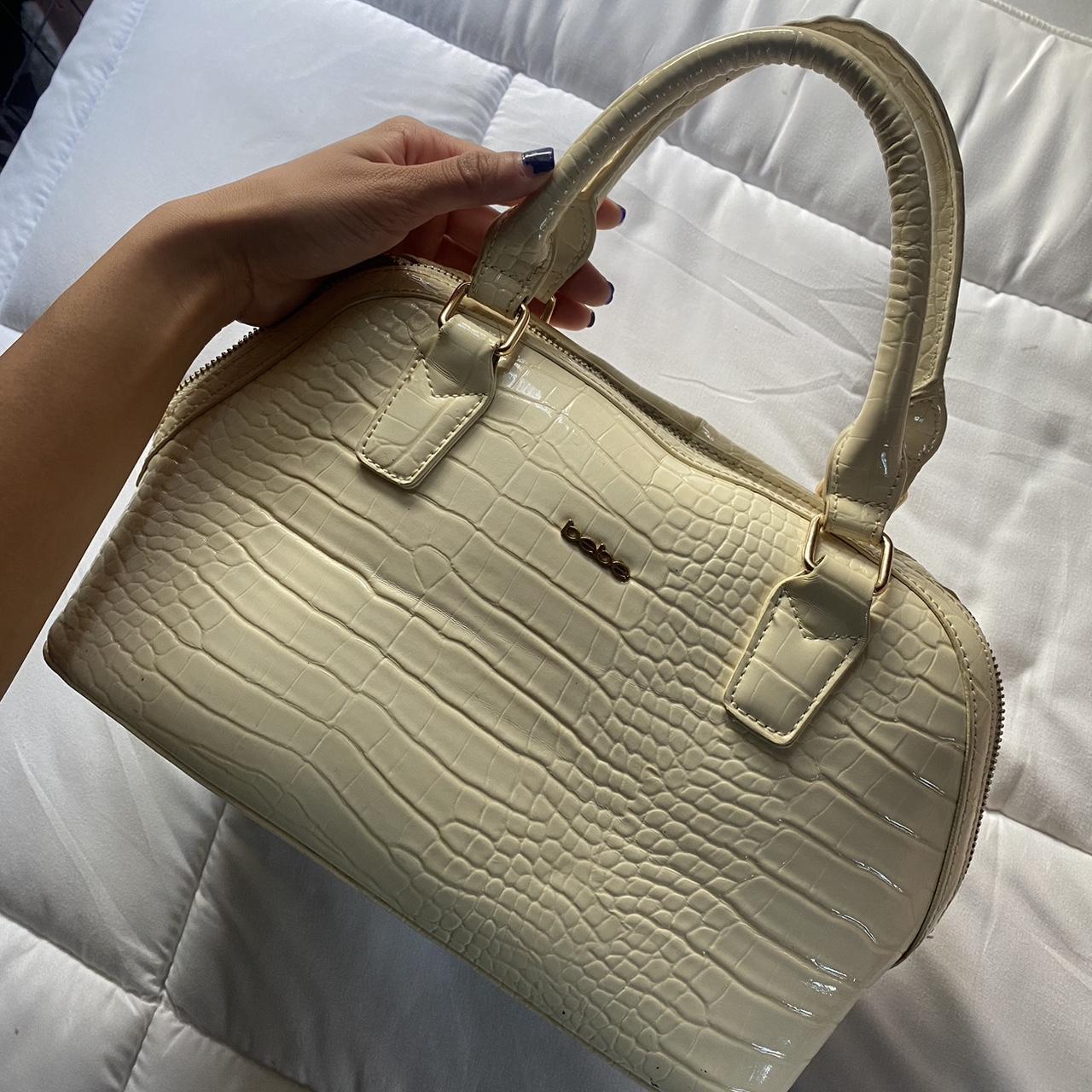 Bebe Women's White Bag | Depop
