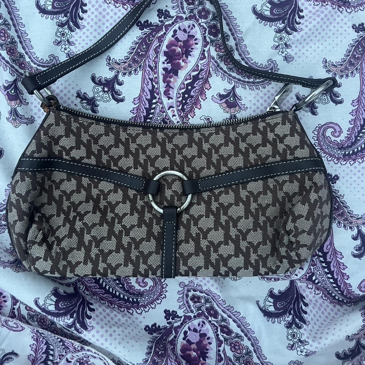 brown NY handbag. - Depop