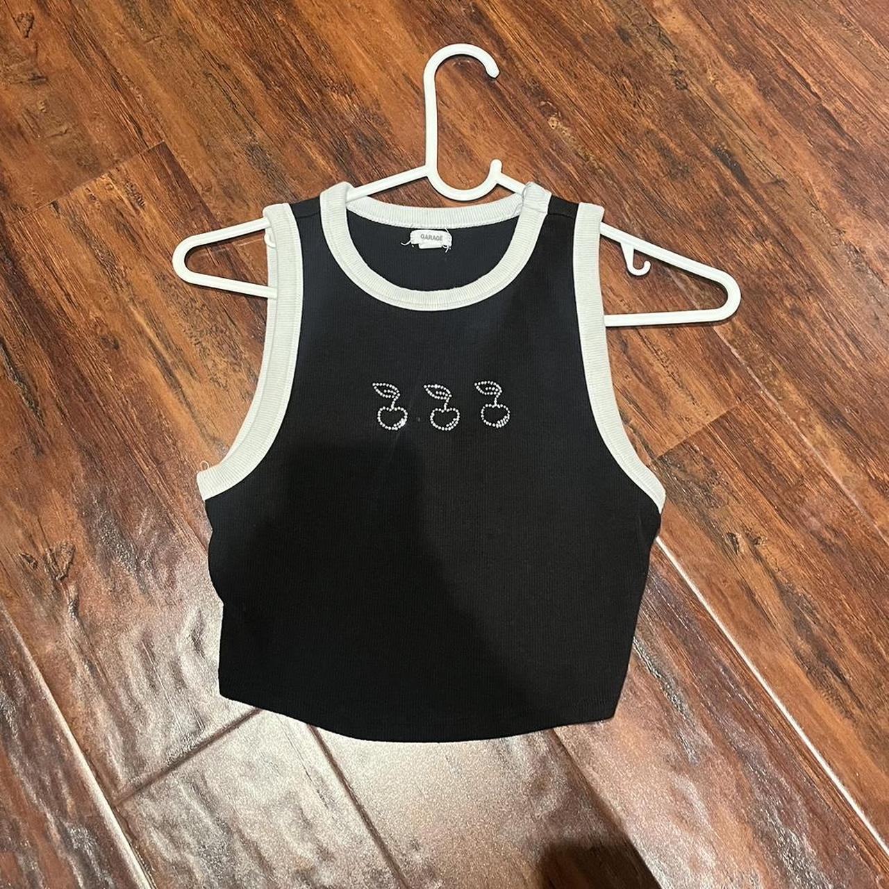 Cherry🍒 Tank Top super cute! stretchy branded for... | Depop