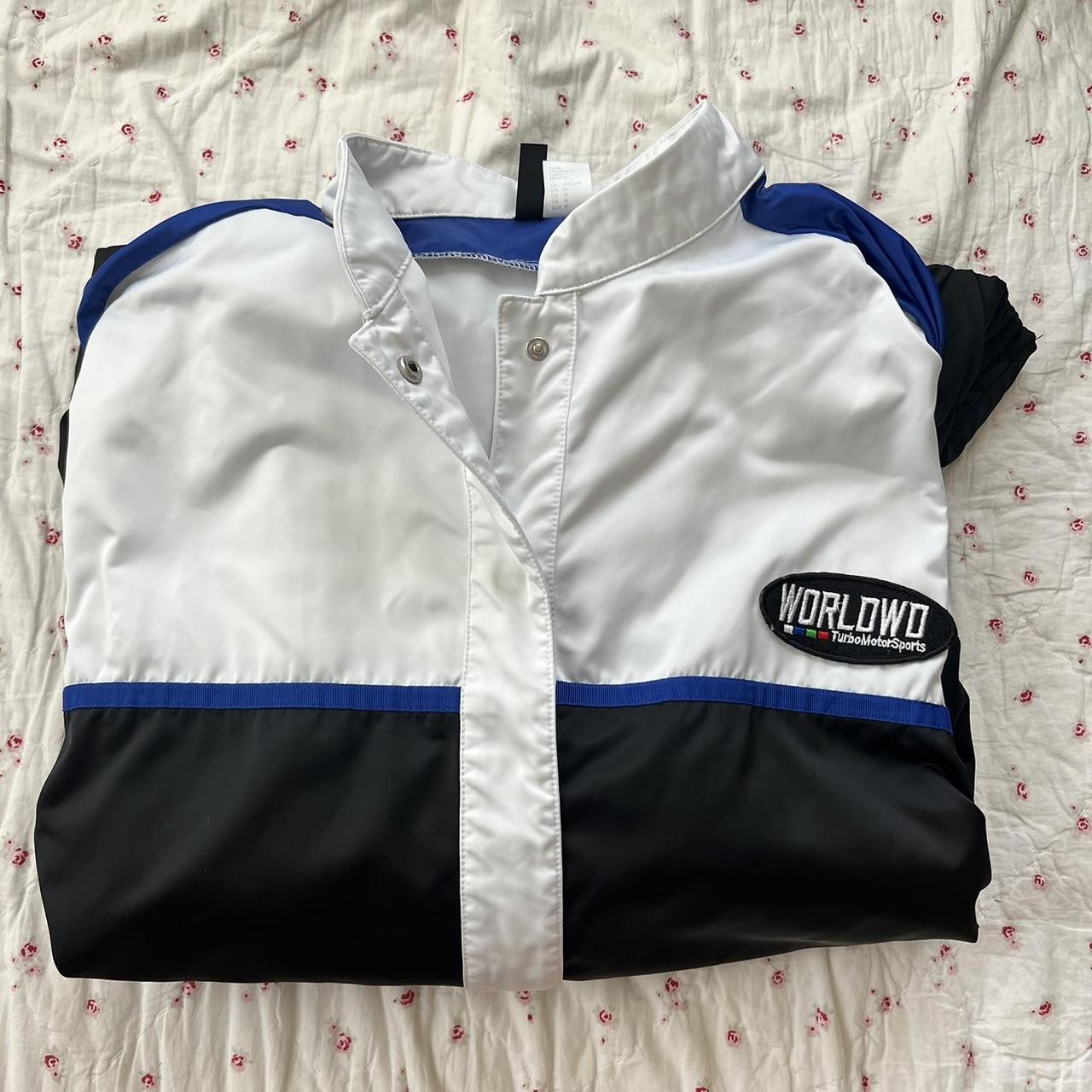 H and M race car jacket Size M - Depop