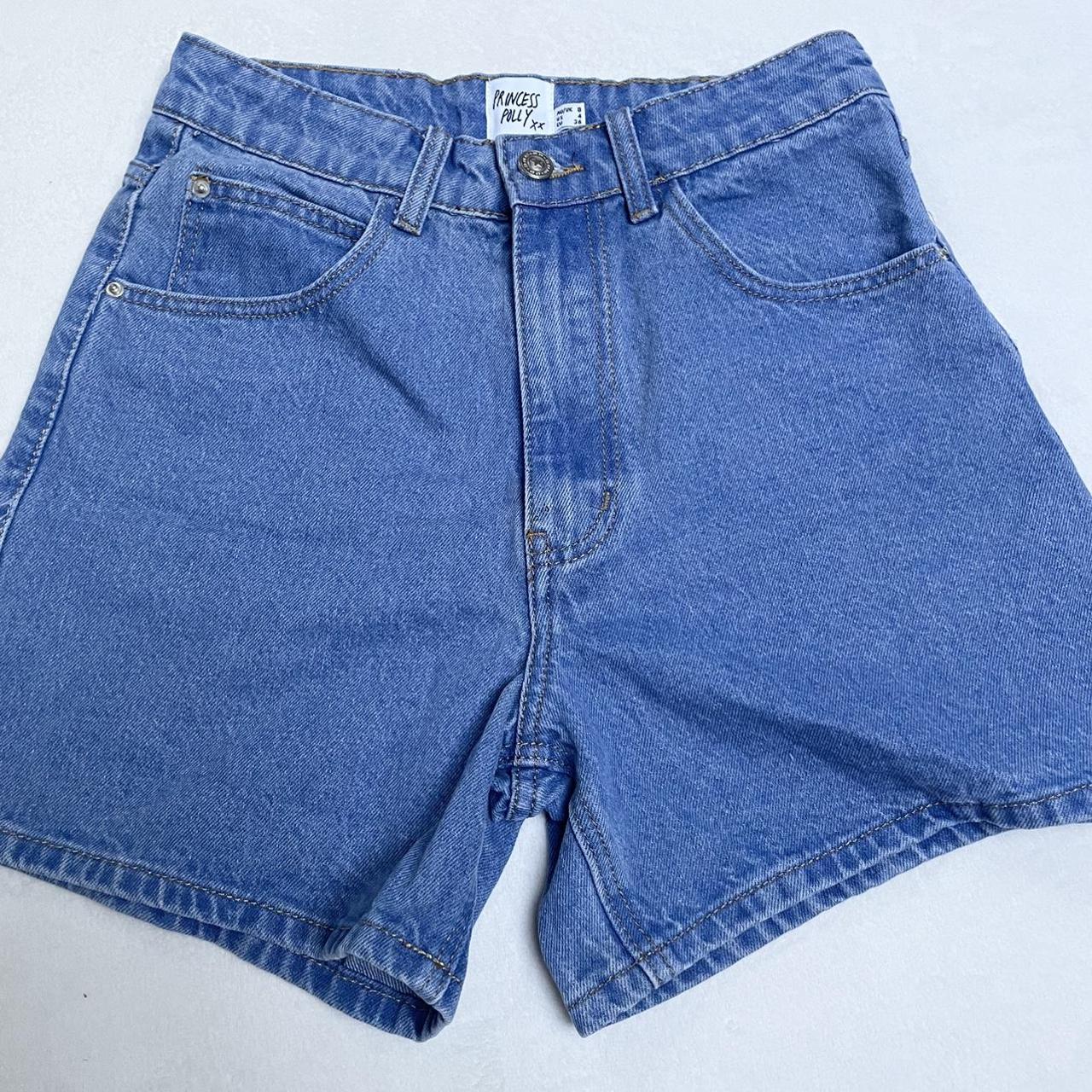 Princess Polly Women's Blue Shorts | Depop