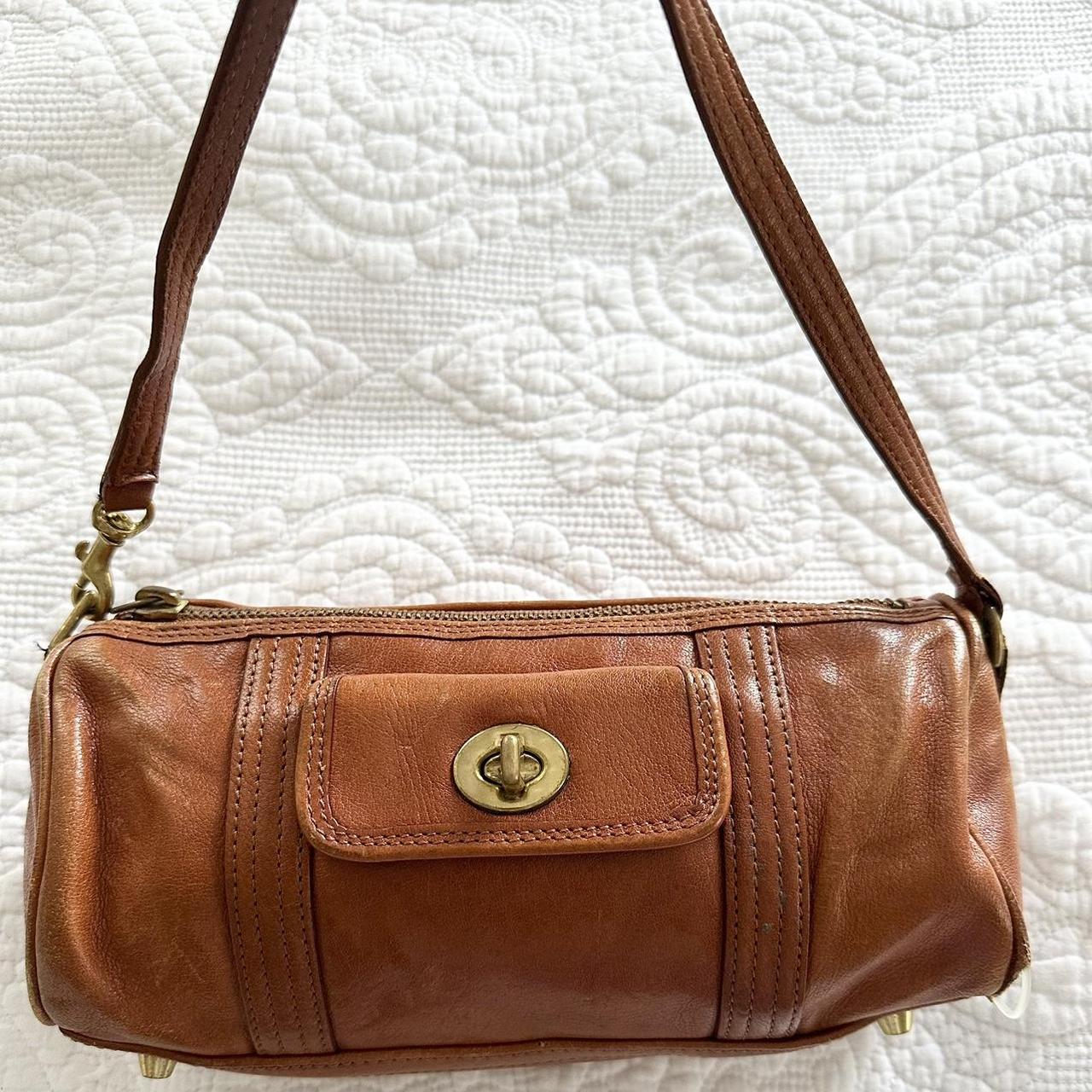 vintage 2001 coach bag mini barrel bag not in the... - Depop