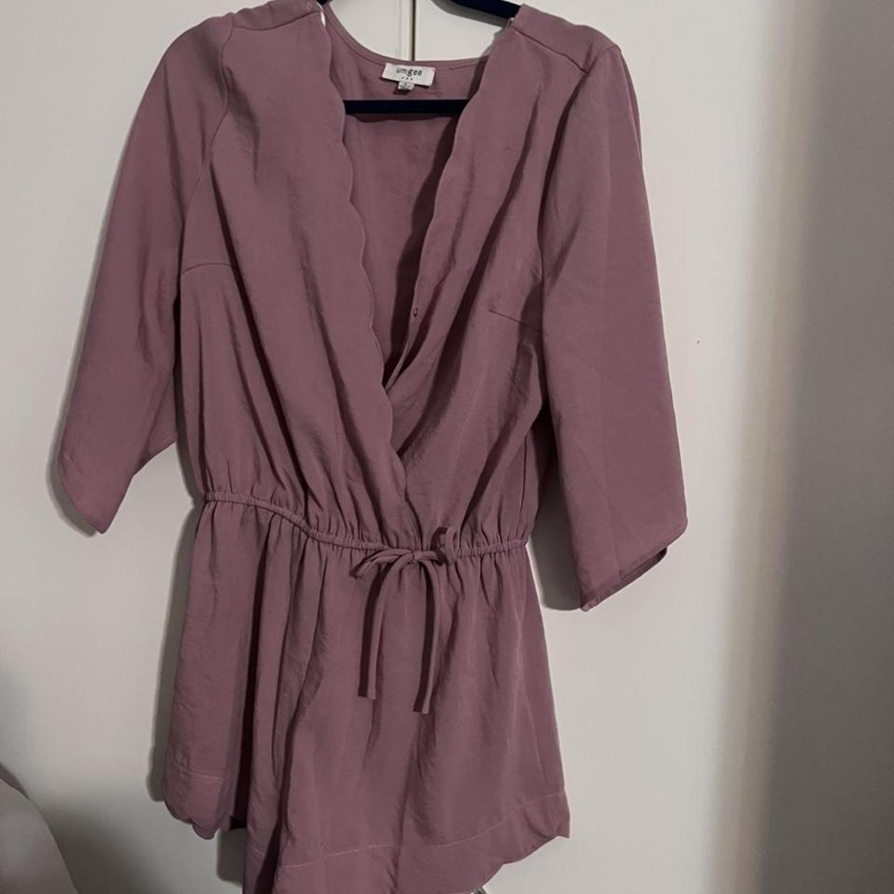 Umgee small romper with scallop hem #gameday #aggie... - Depop