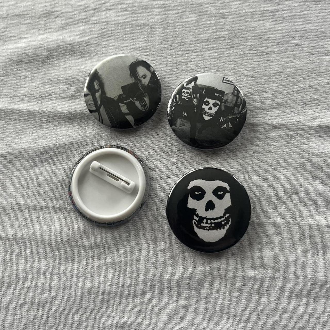 set of four 1.5 inch misfits pins! #misfits... - Depop