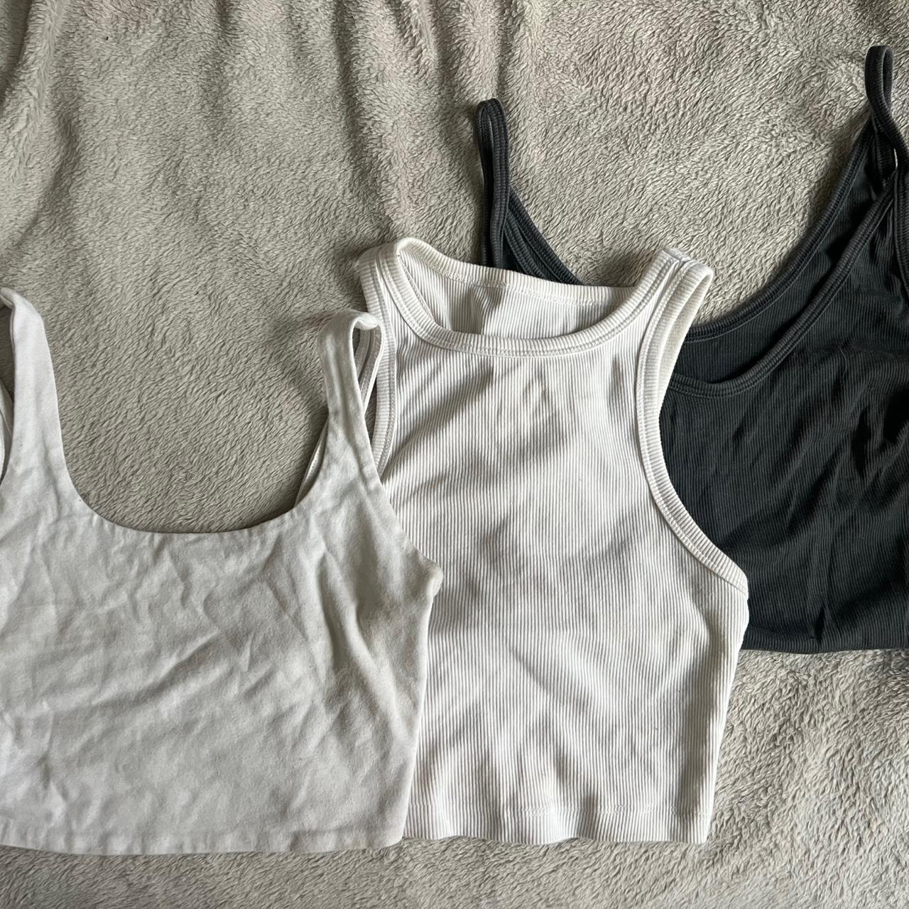Crop tank bundle Wild Fable white tanks size... | Depop