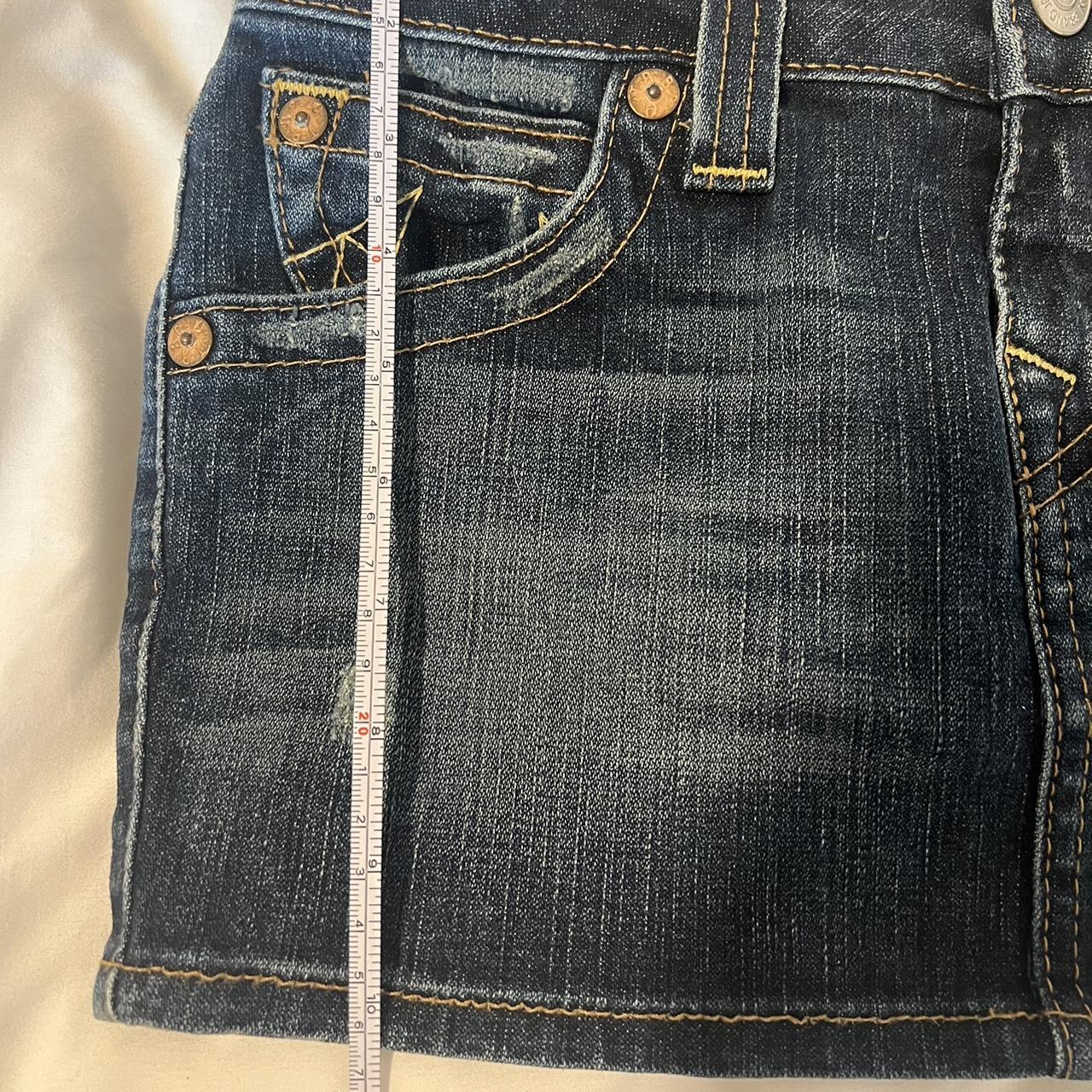 vintage true religion mini skirt -worn a few times... - Depop