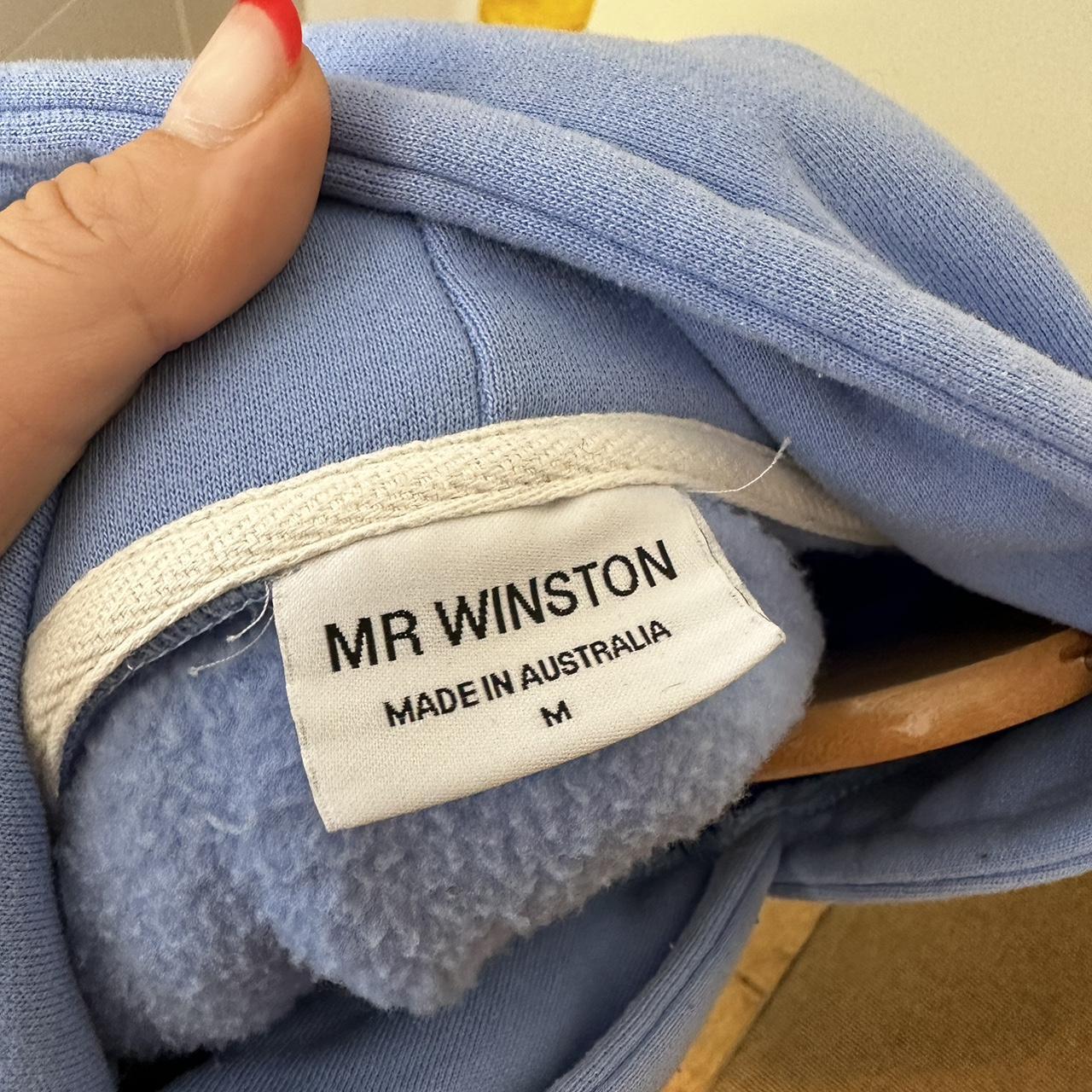 Mr Winston Women's Blue Jumper | Depop