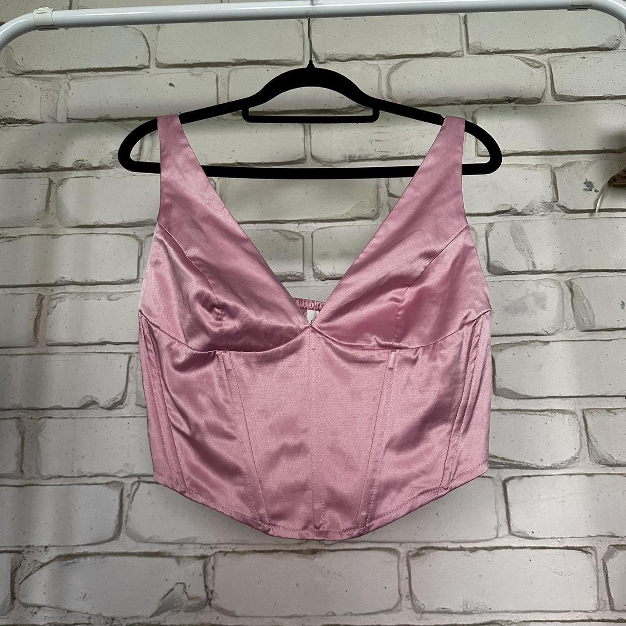 Glassons pink corset top size: 10 Brand new with... - Depop
