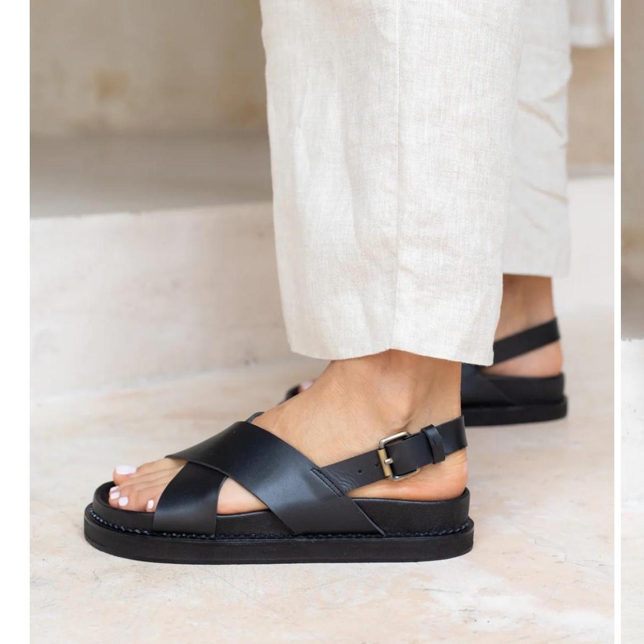 Liberte leather Capri sandals Perfect condition... - Depop