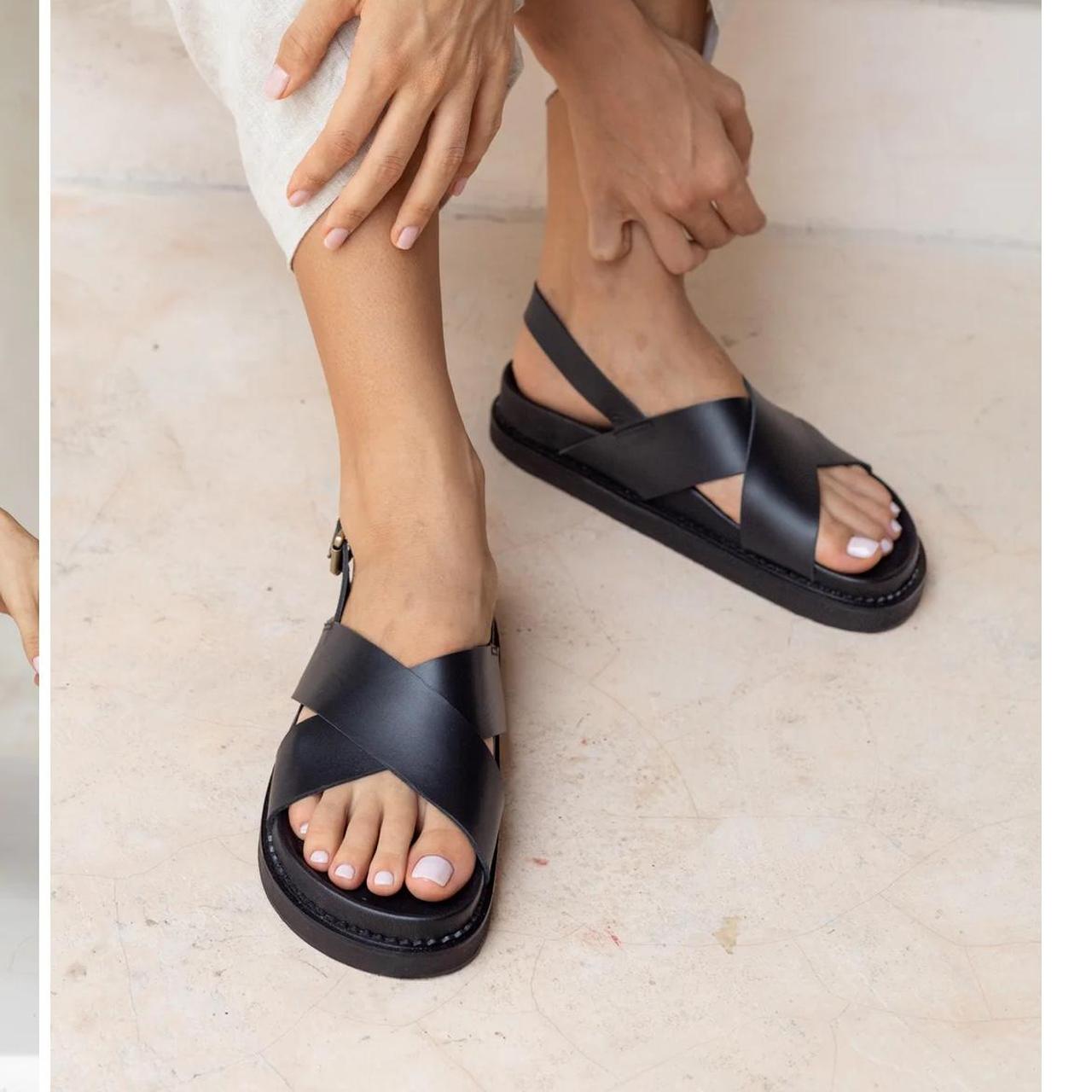 Liberte leather Capri sandals Perfect condition... - Depop