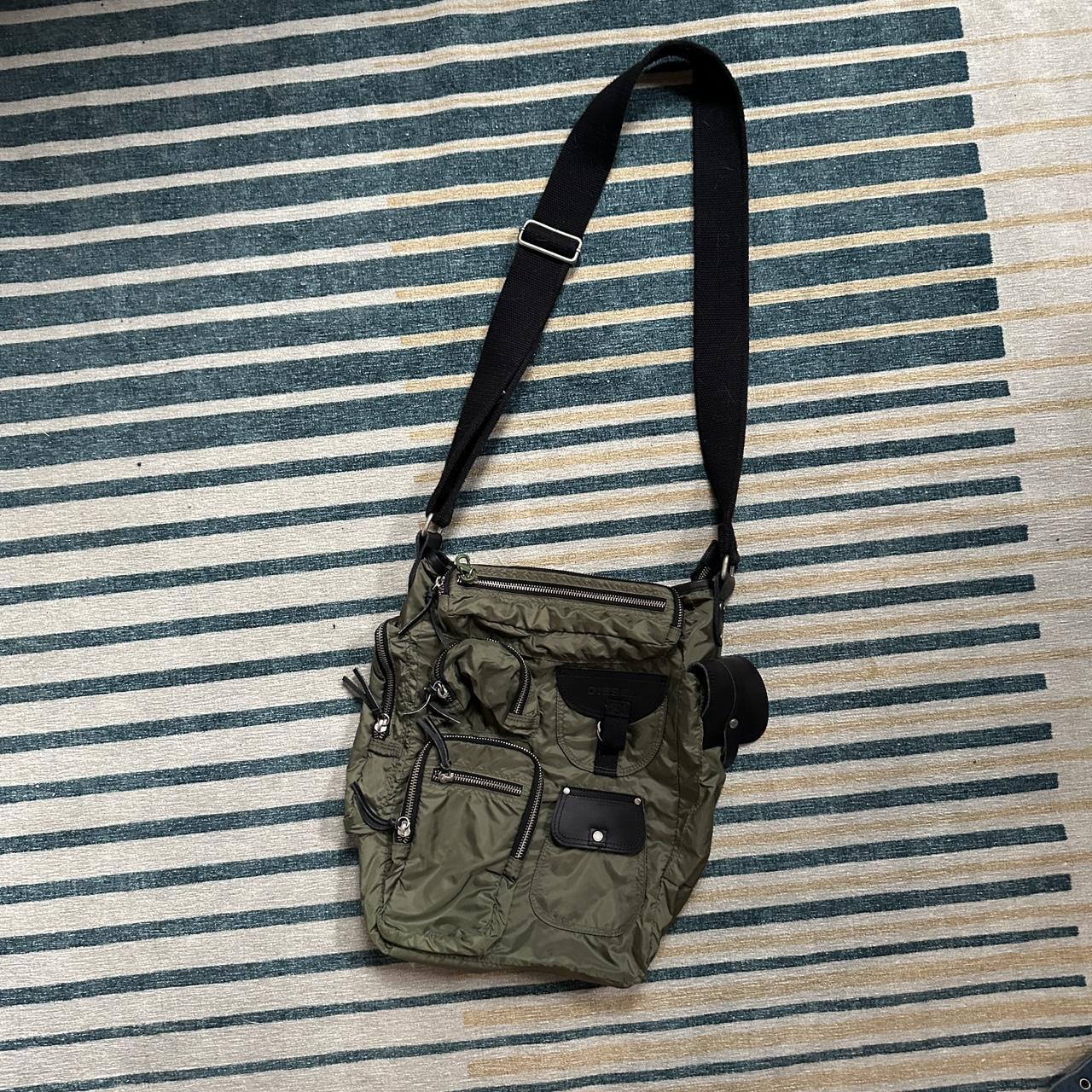 vintage diesel cargo messenger bag - Depop