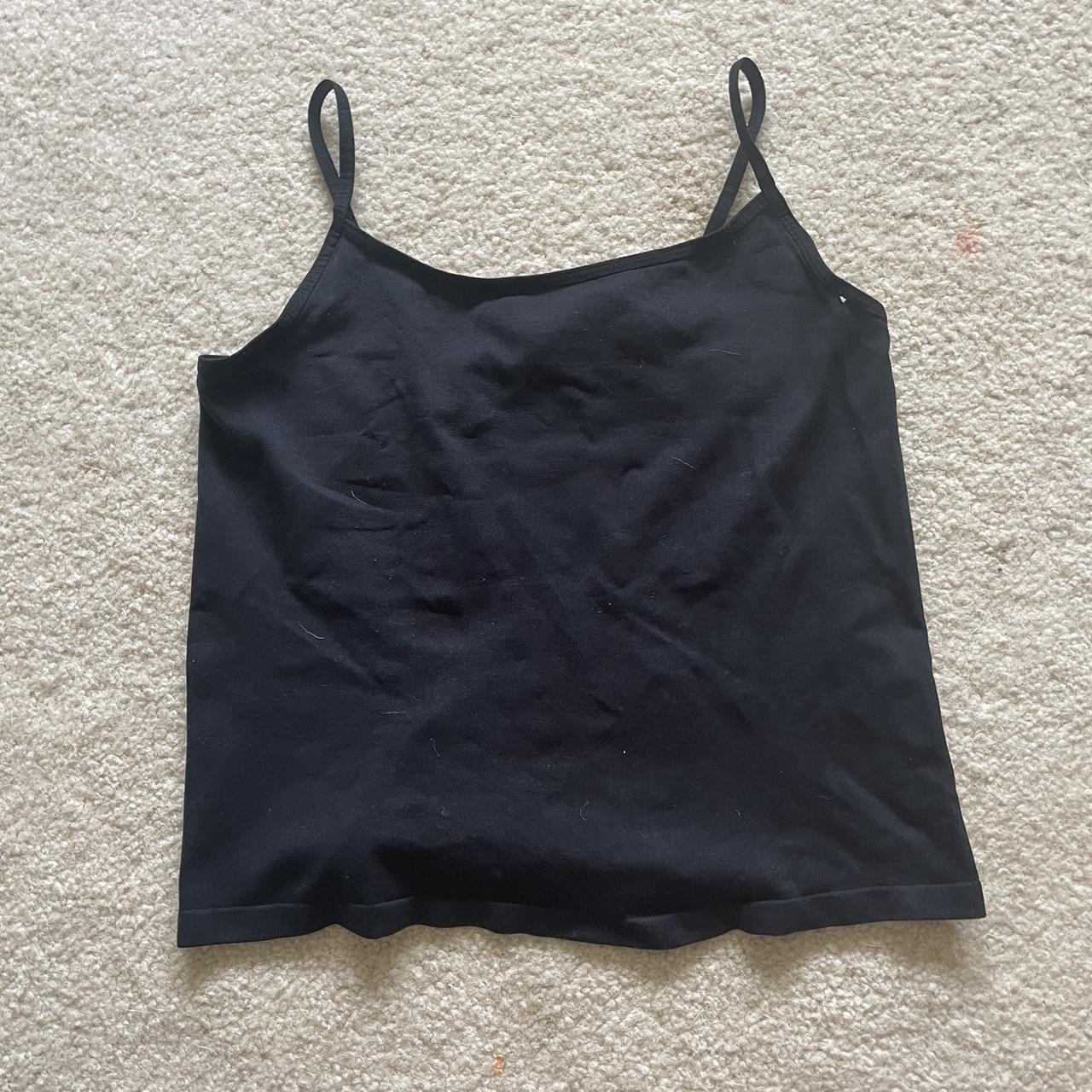 must need basic black cami! gives a cute boxy... - Depop