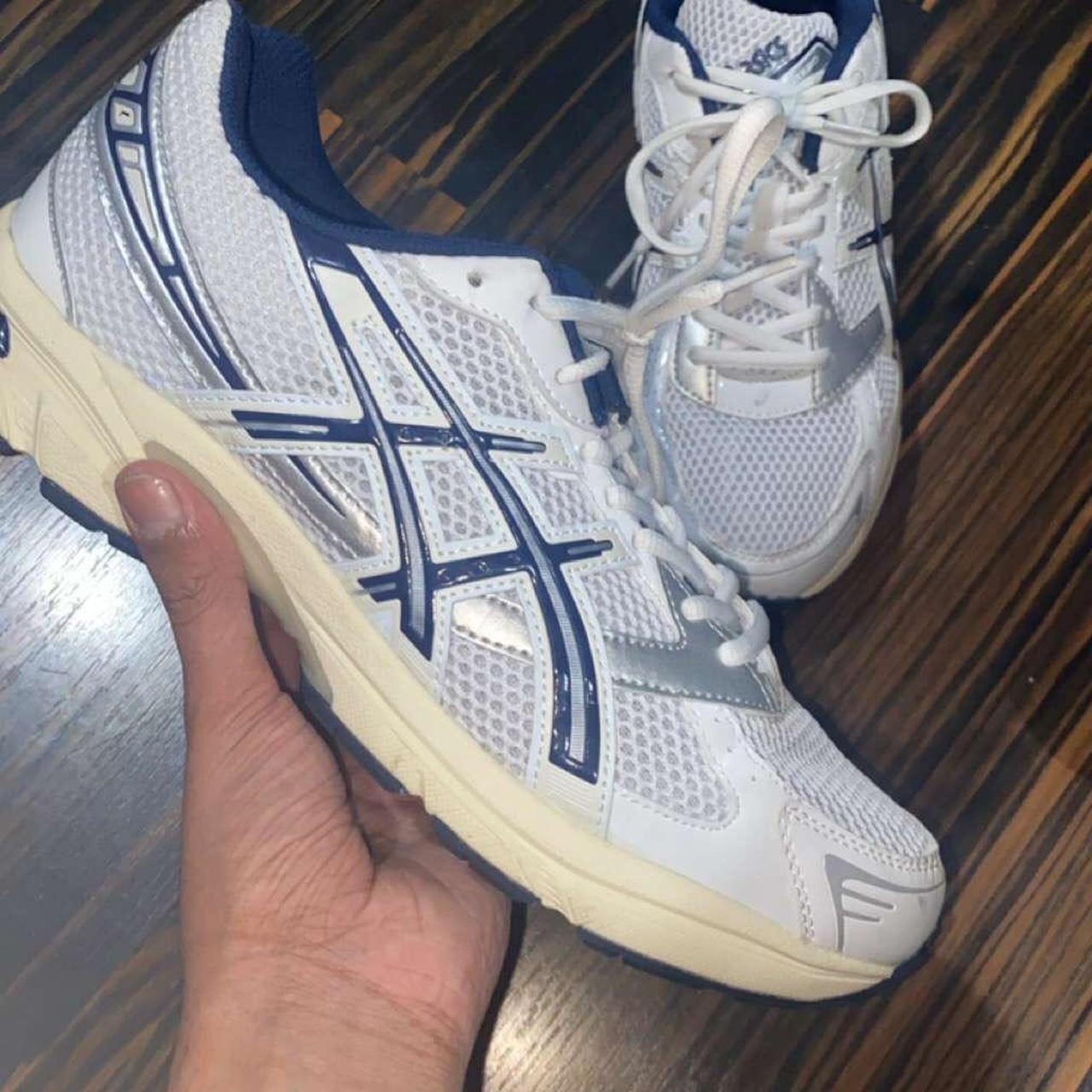 Asics gel 1130 Navy and Off white colour way these... - Depop