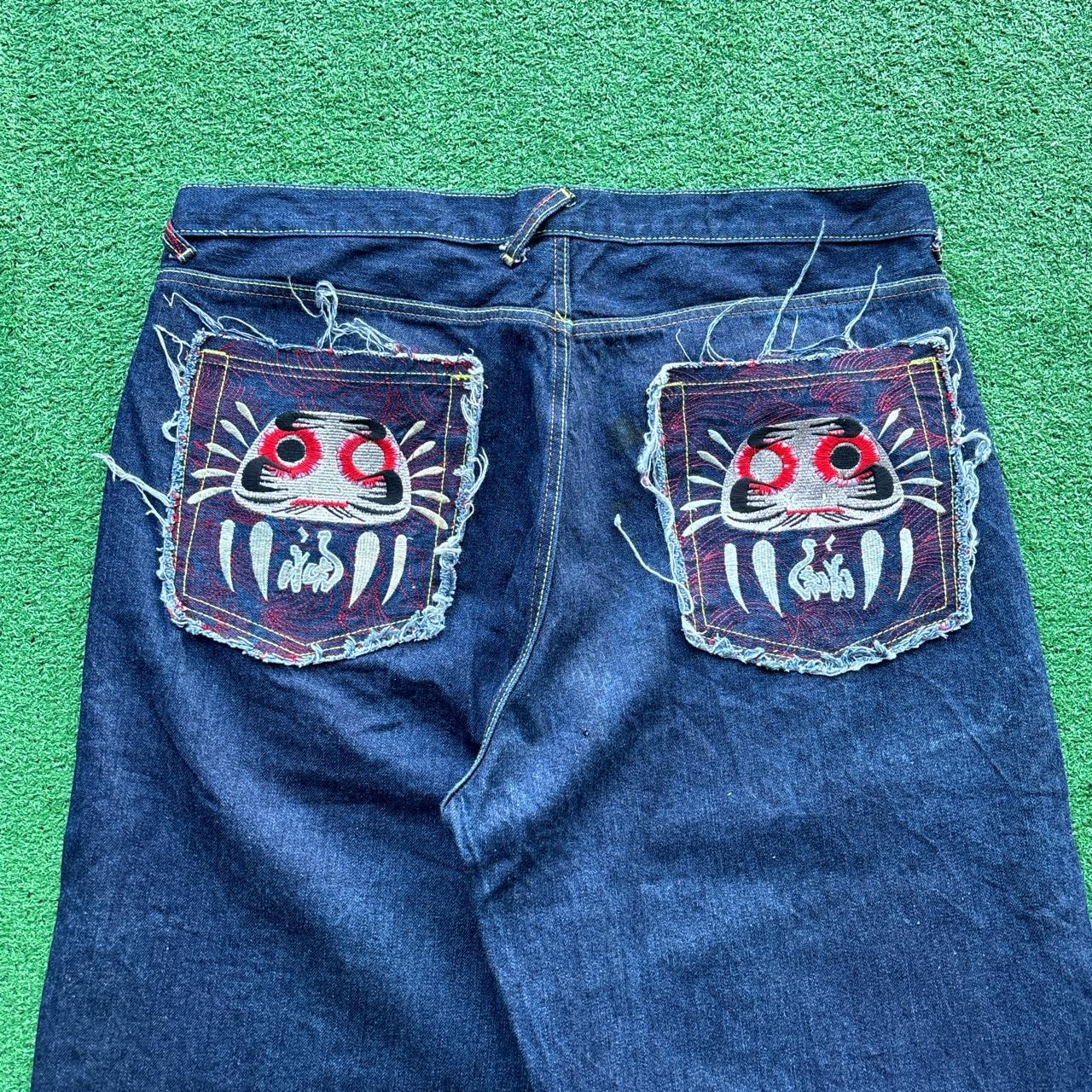 Vintage red monkey club (RMC) jeans Dimensions... - Depop