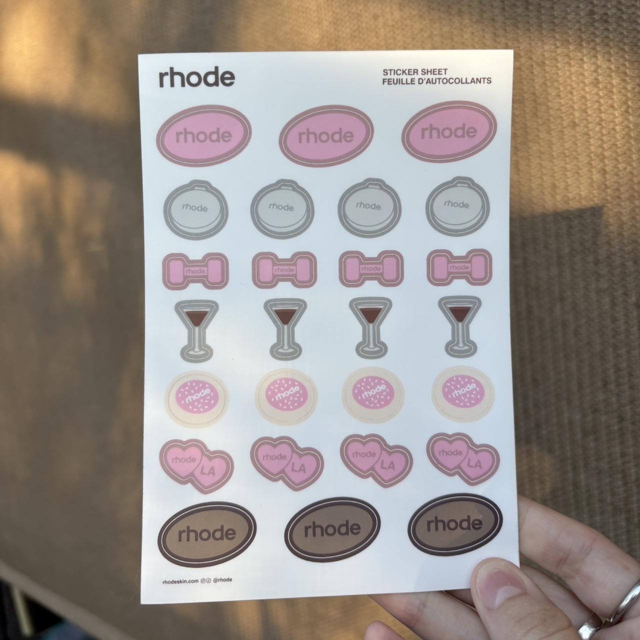 Limited edition Rhode stickers from LA pop up. Super... | Depop