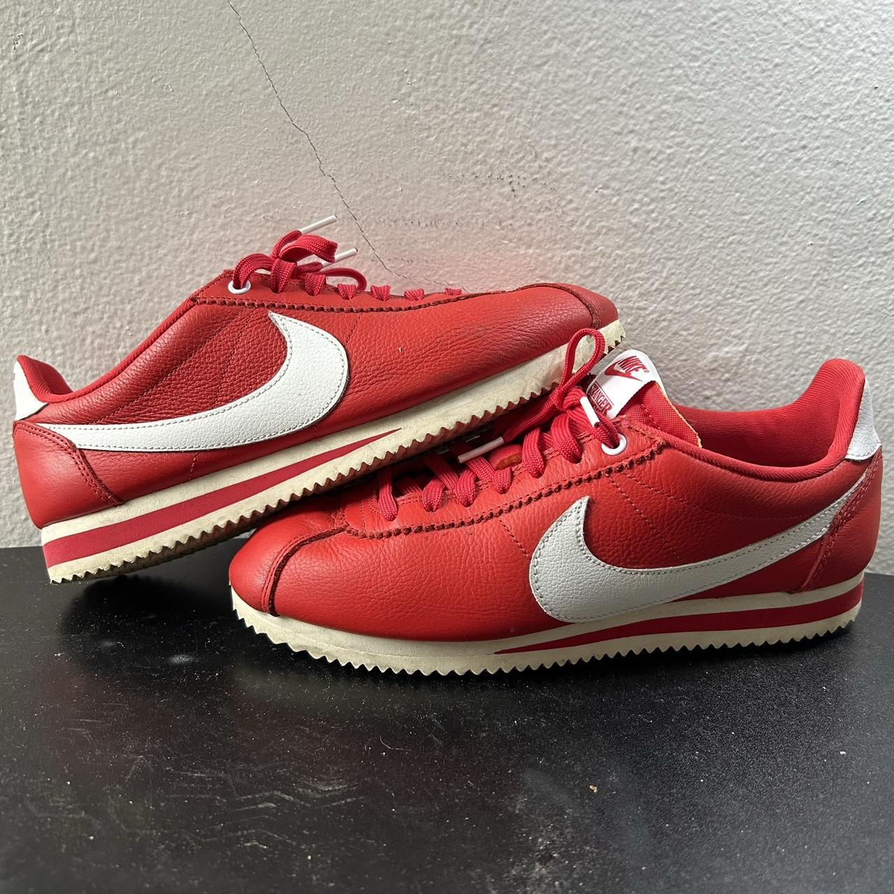 Nike Cortez Stranger Things Collab🏷️ Minimal Wear,... - Depop