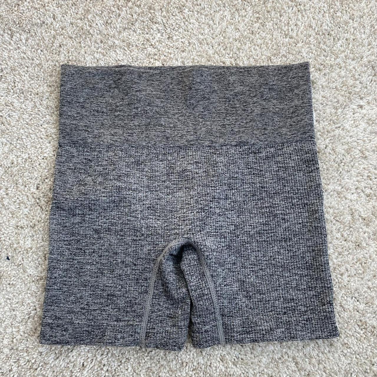 target gray biker shorts size small #depop... - Depop
