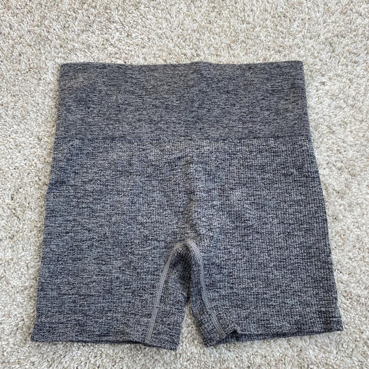 target gray biker shorts size small #depop... - Depop