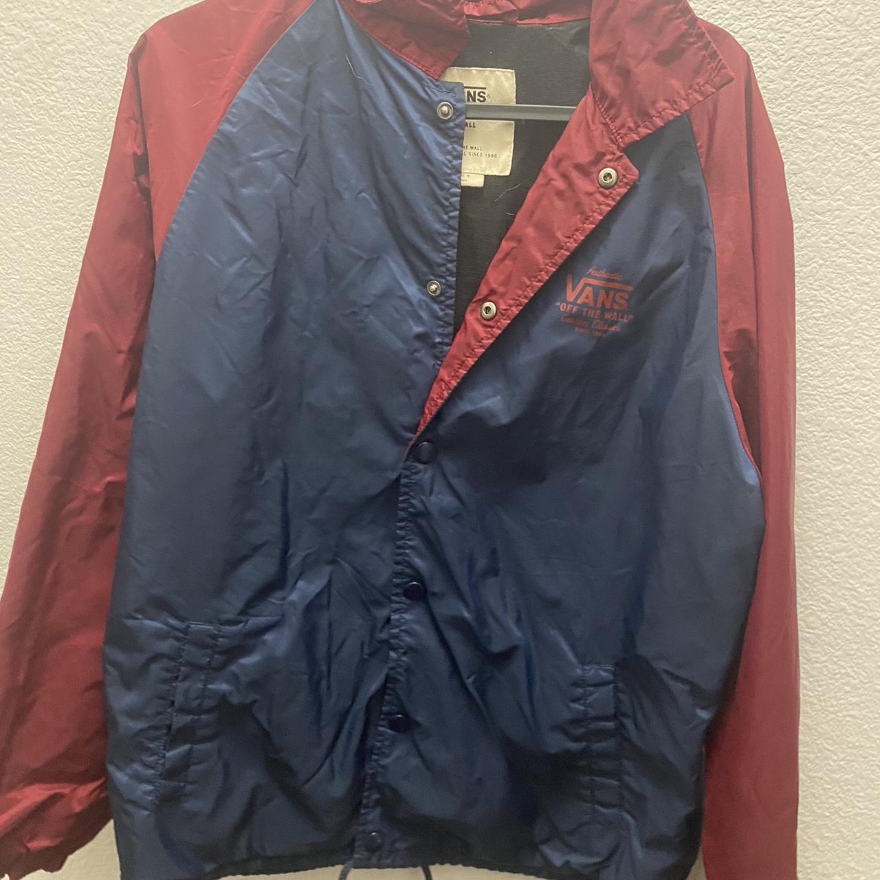 Vans windbreaker size small fits med-large - Depop