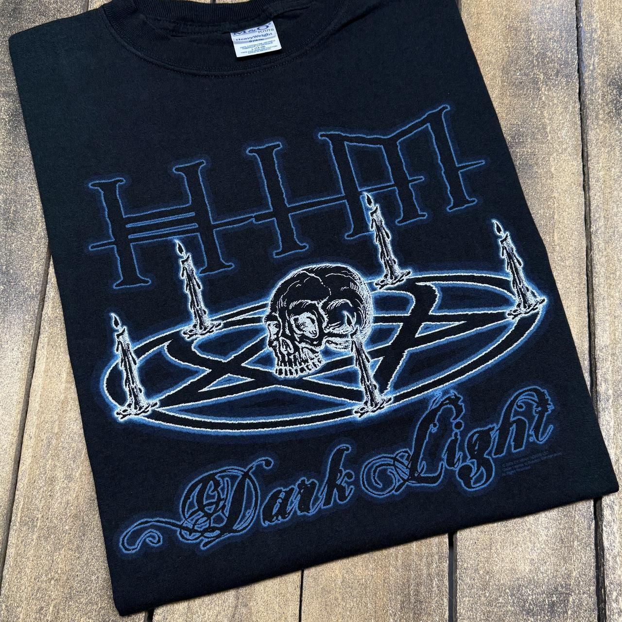 XS 2005 vintage HIM dark light heartagram t... - Depop